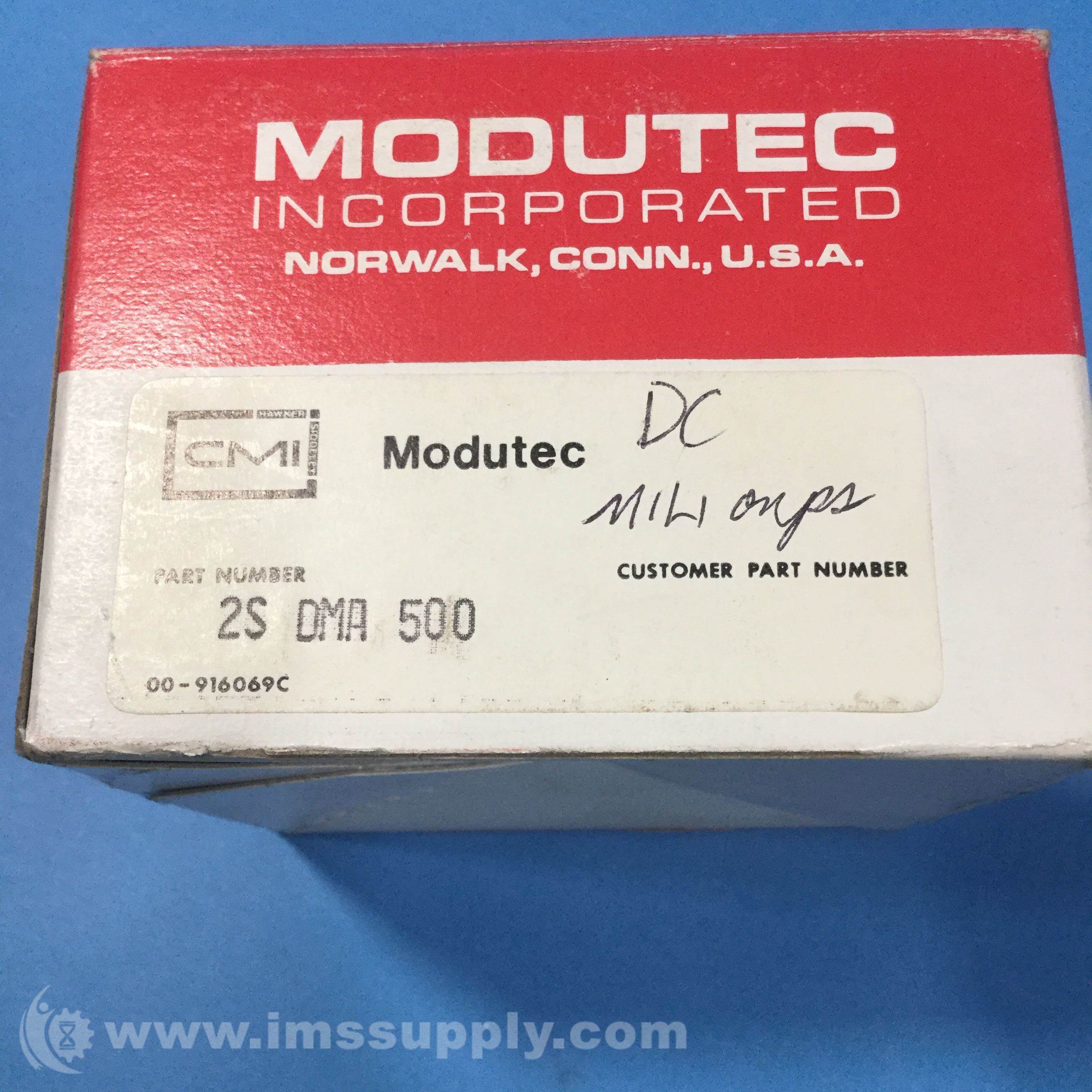 Modutec 2S DMA 500 0-500 DC Milliamperes Panel Meter - IMS Supply