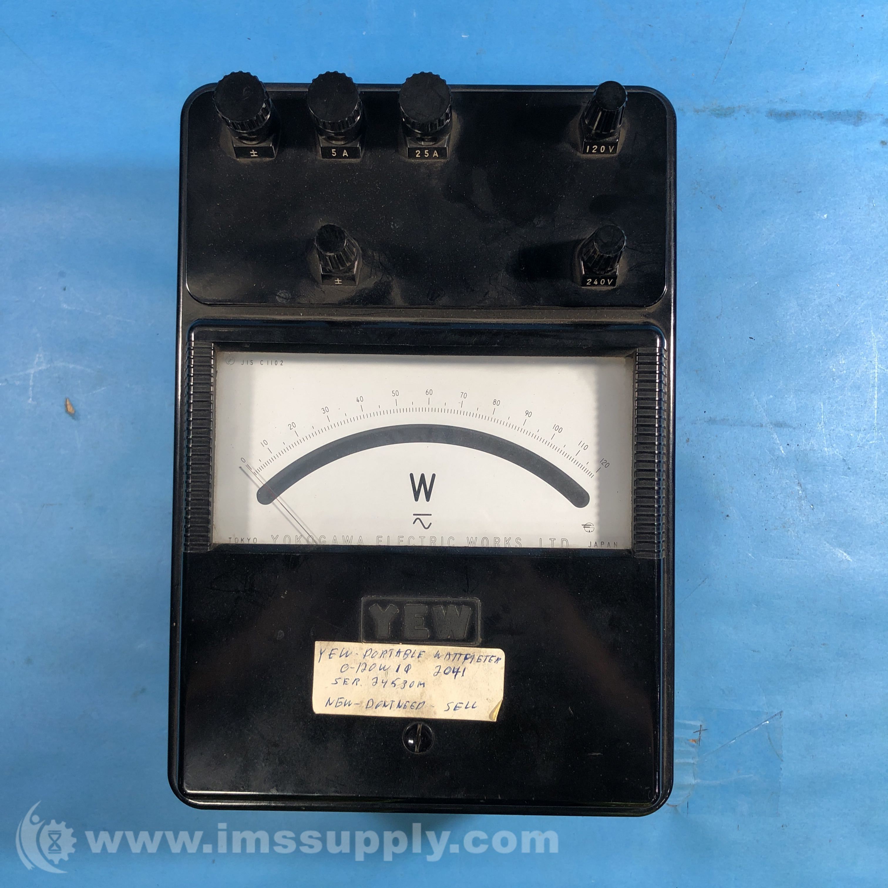Yokogawa 2041 03 Single-Phase Wattmeter - IMS Supply