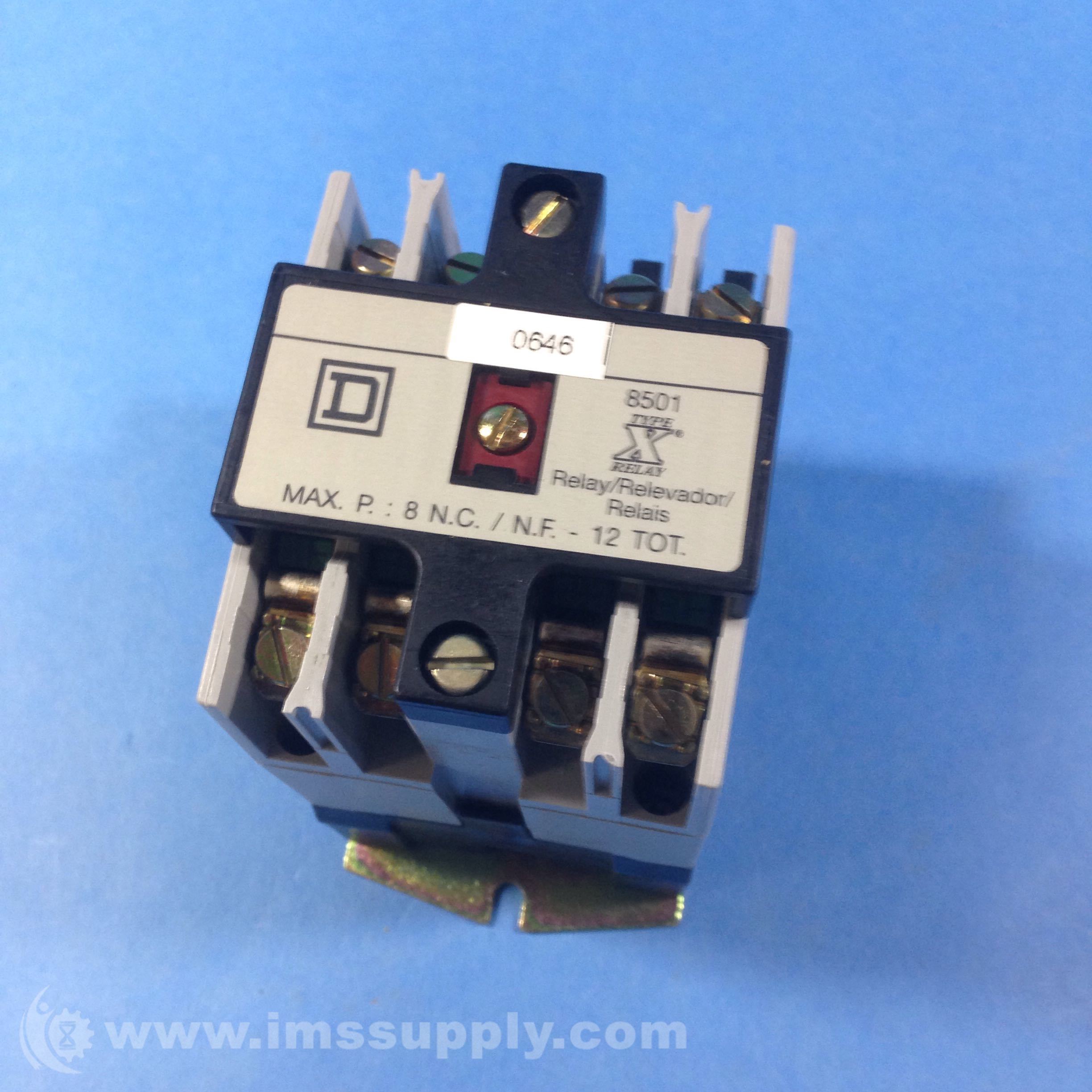 Square D 8501X080V02 AC Control Relay - IMS Supply