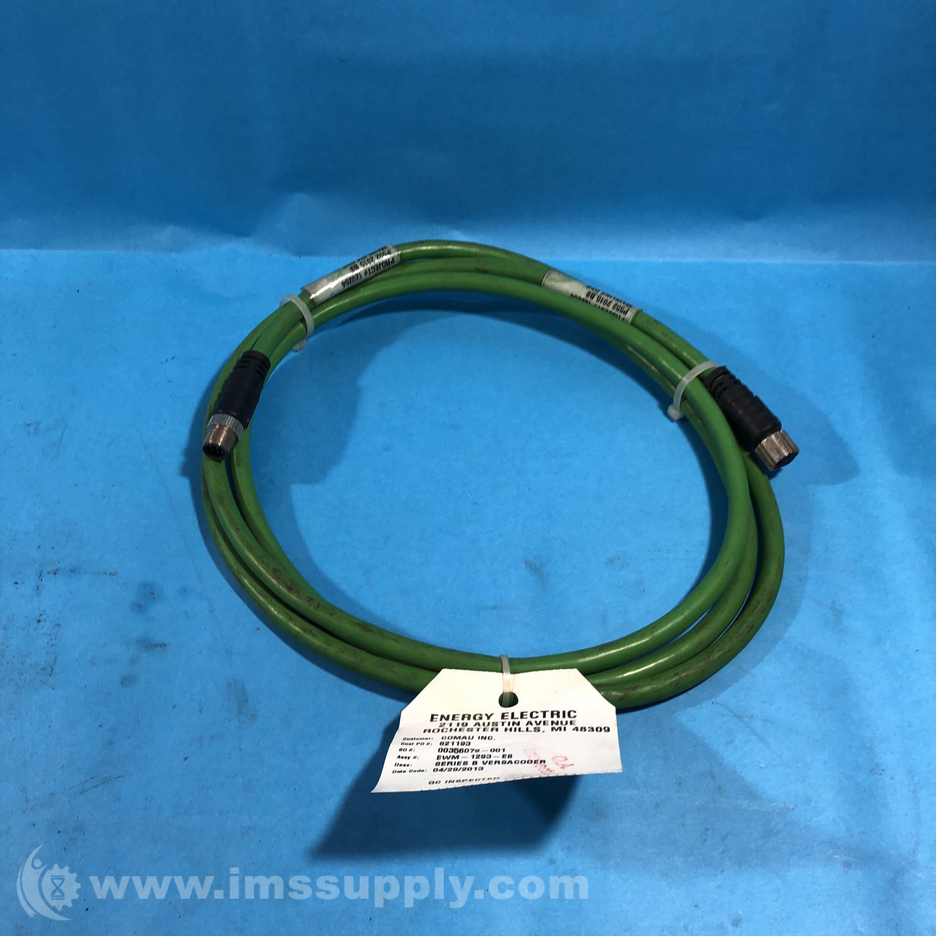 Energy Electric EWM-1293-E8 Double Ended Cordset - IMS Supply