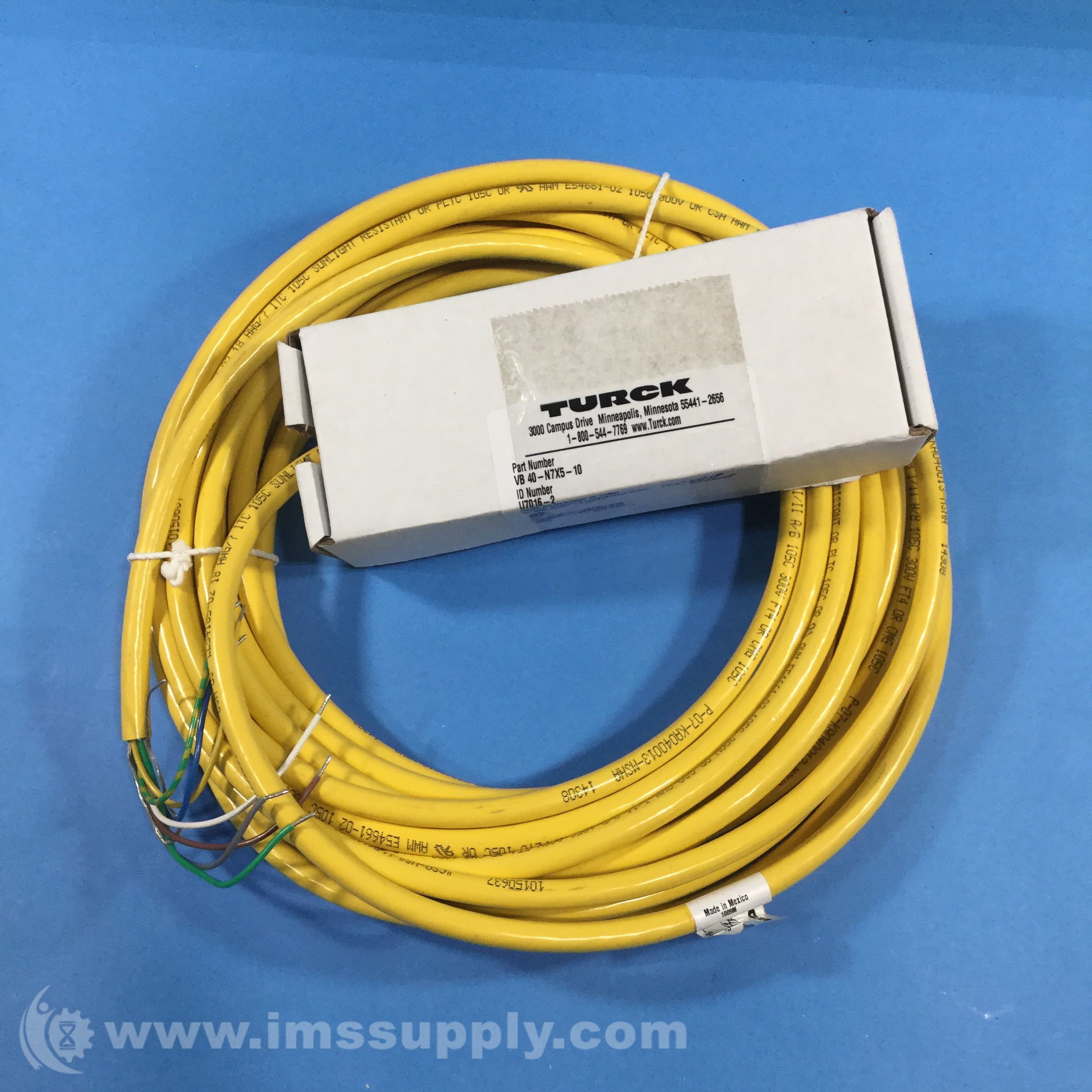 Turck VB 40-N7X5-10 4-port Junction Box and Cable - IMS Supply
