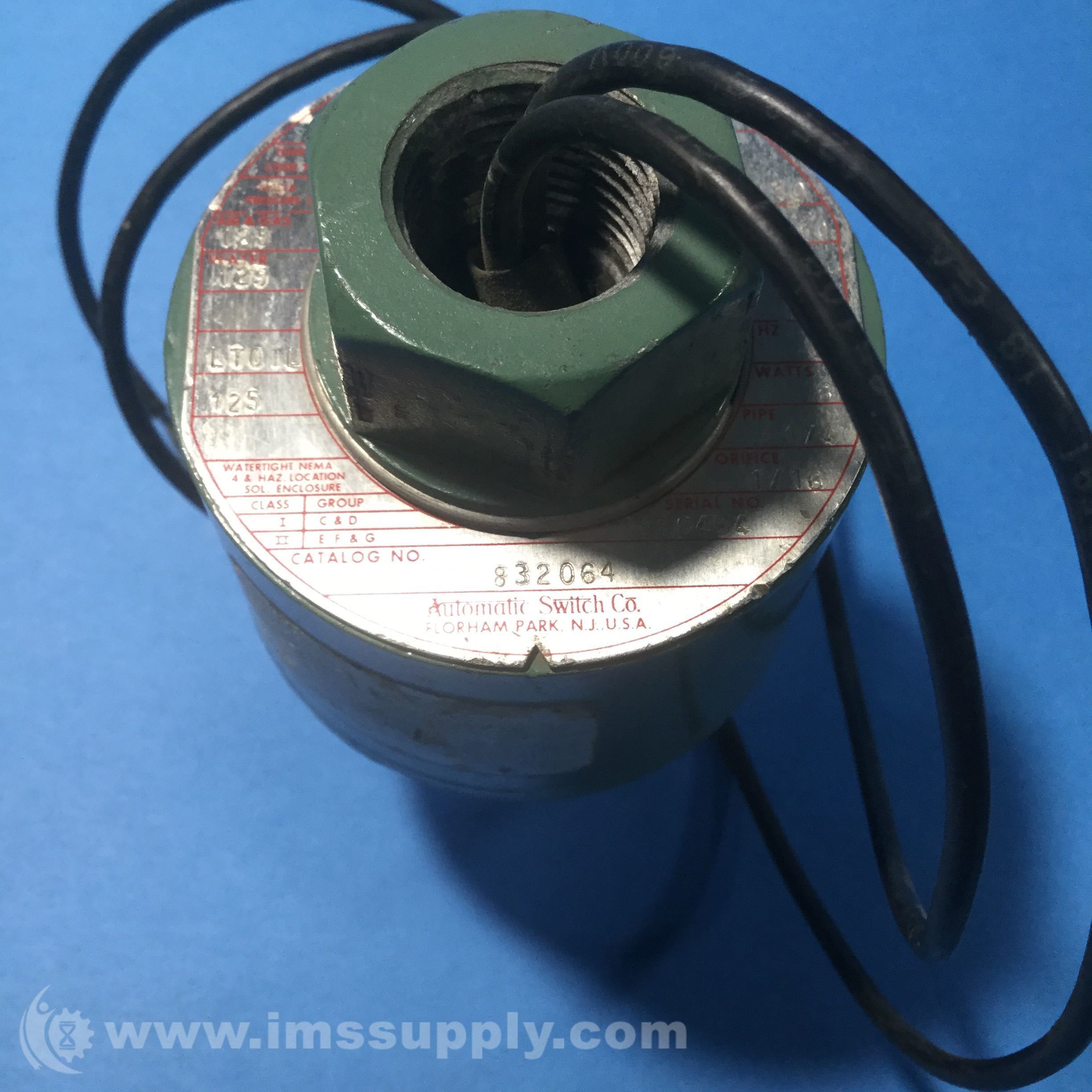 ASCO 832064 24V Solenoid Valve - IMS Supply