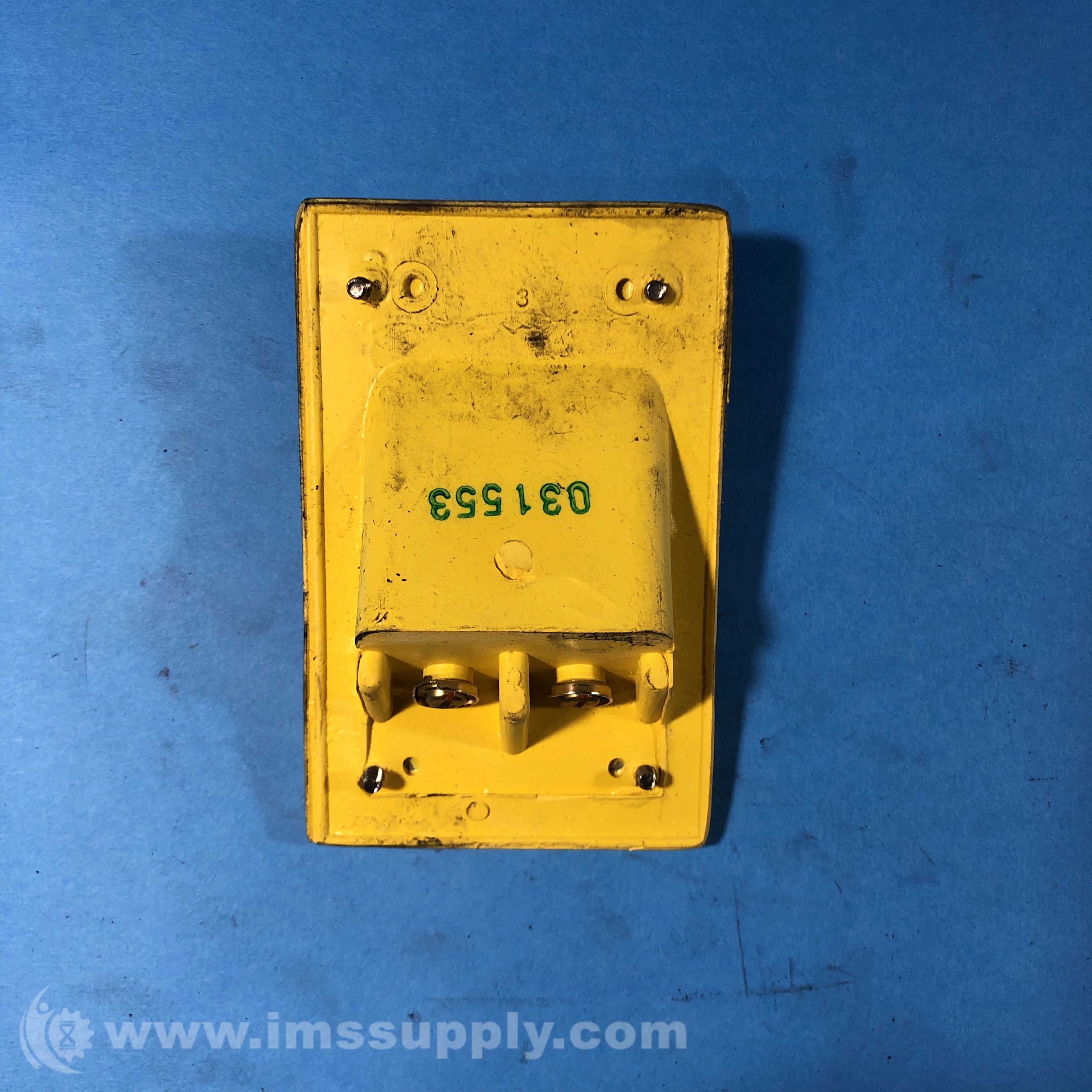 Brad Harrison 22801 Yellow Rubber Angle Receptacle Safety Plug - IMS Supply