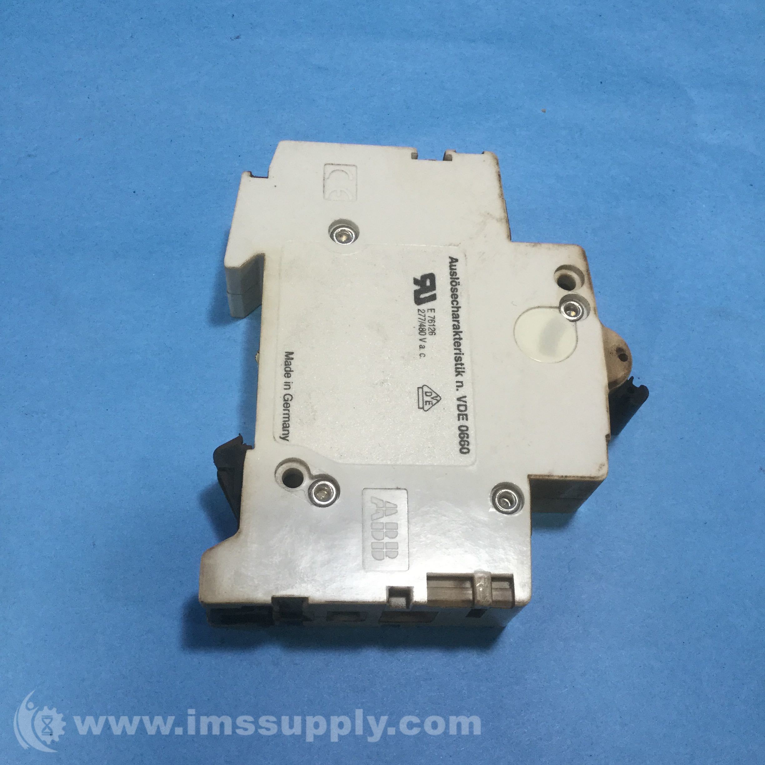 ABB S201-C10 Mini Circuit Breaker, 1-Pole, 10 Amps, 480/277 VAC - IMS ...