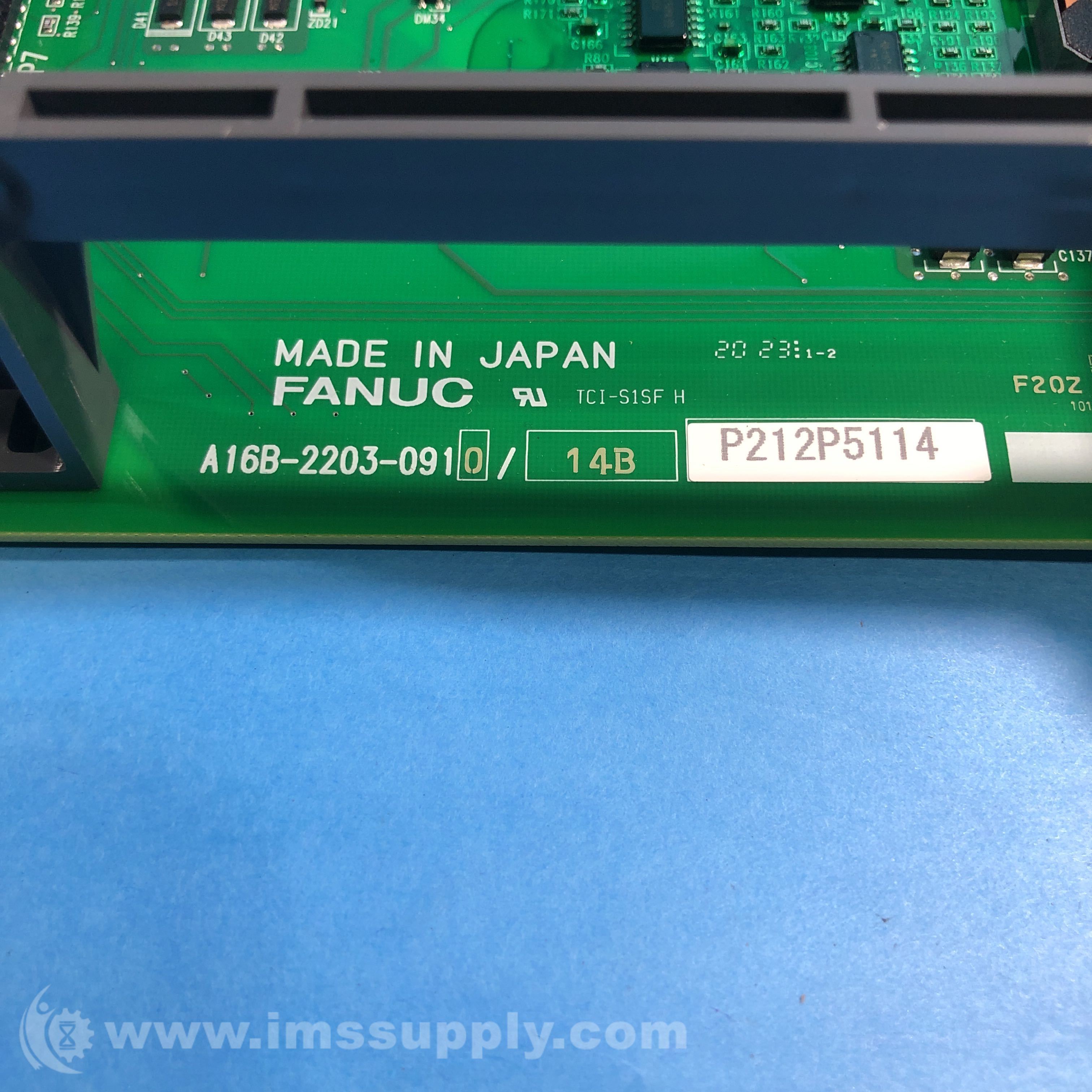 Fanuc A16B-2203-0910/14B P212P5114 Control Module Circuit Board - IMS ...