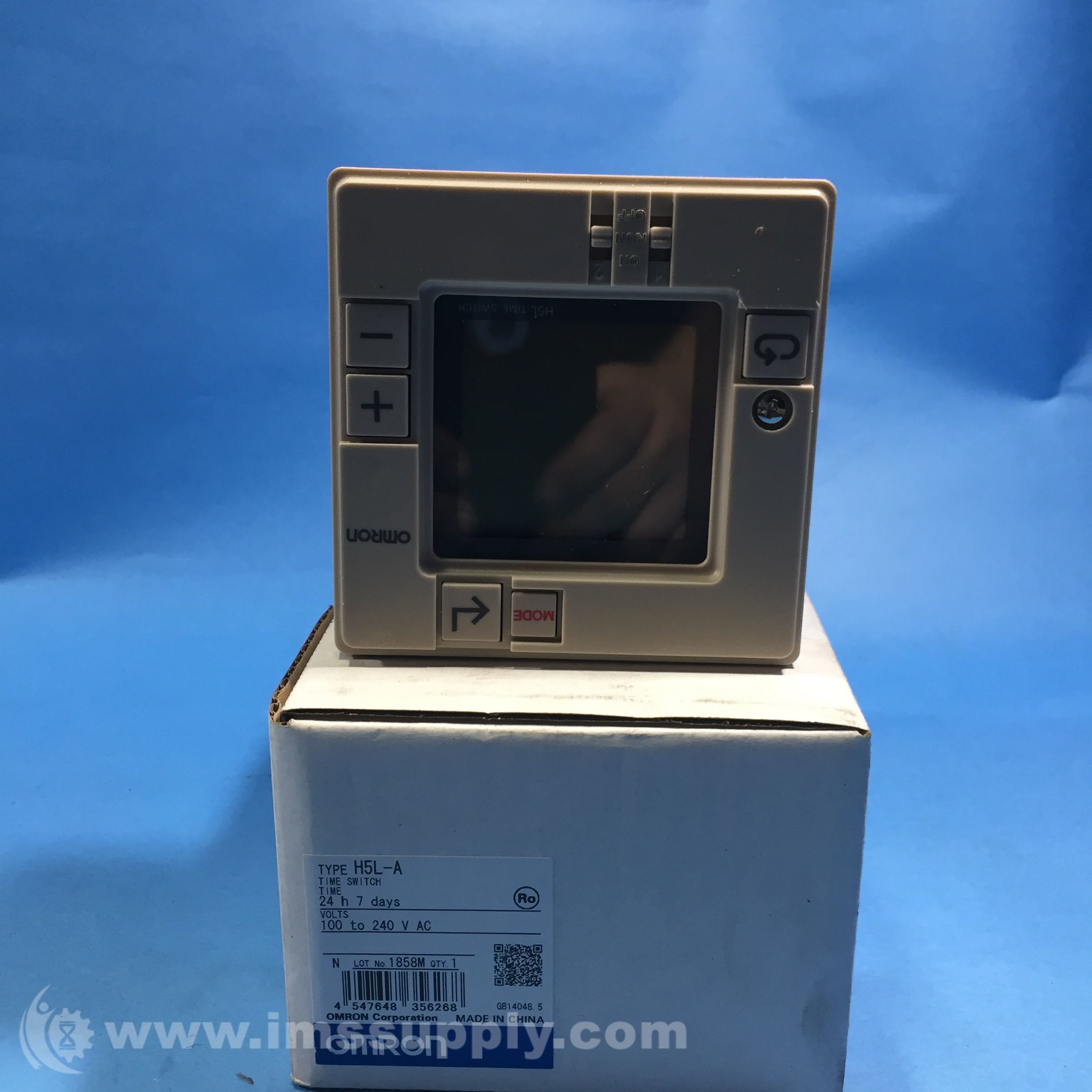 Omron H5L-A Panel Mount Time Switch, 100-240VAC - IMS Supply