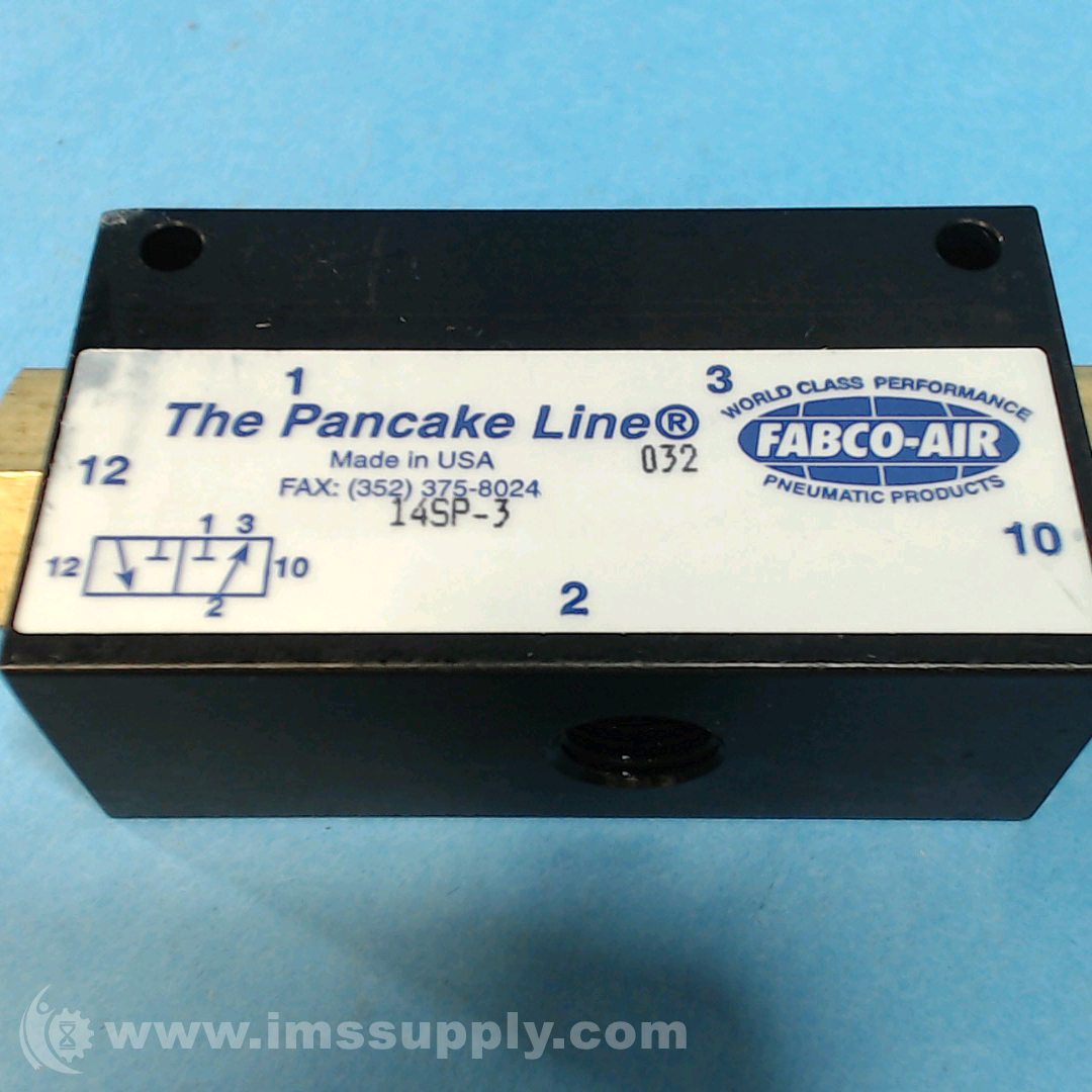 Fabco-Air Inc 14SP-3 Pancake Line Directional Control Valve - IMS Supply