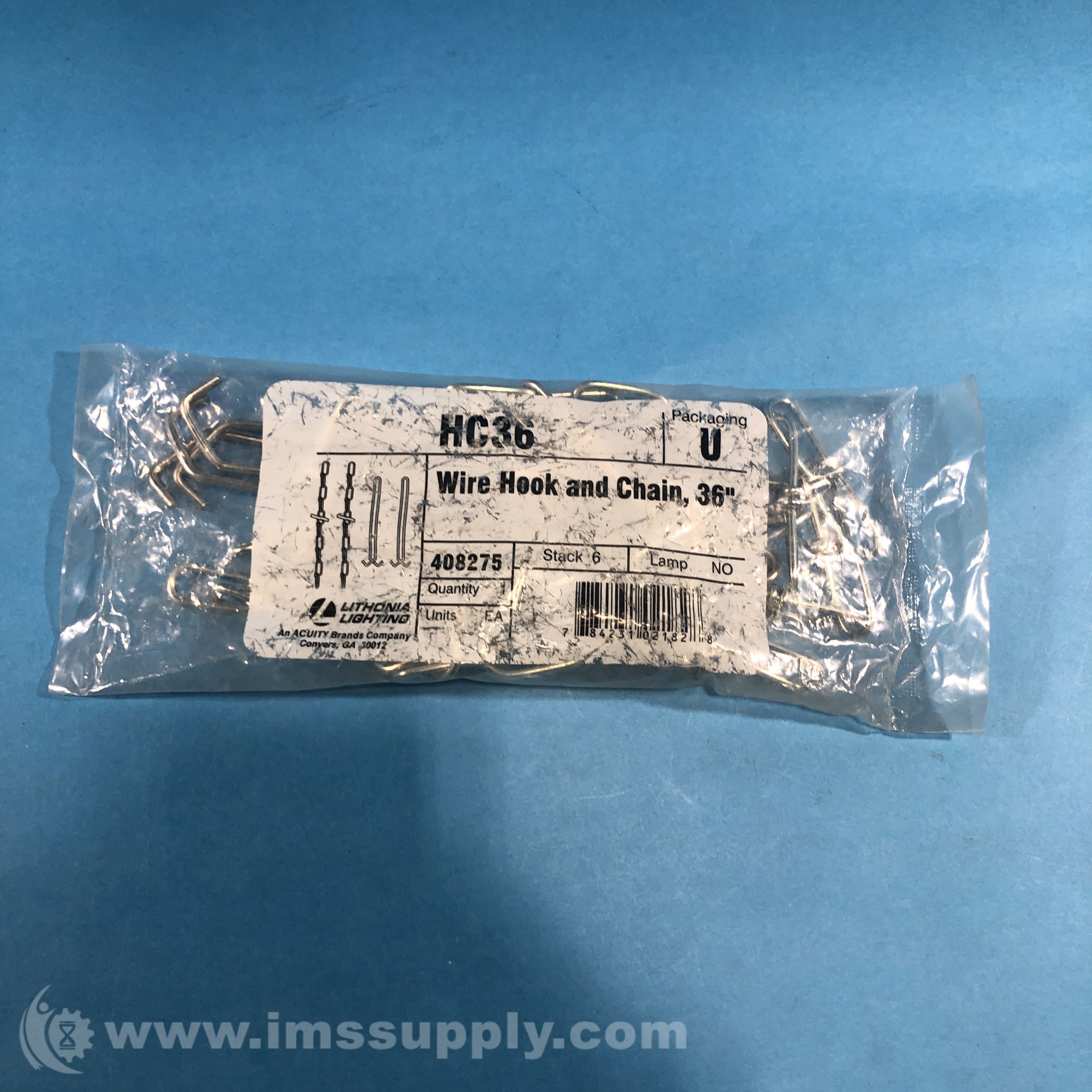 Lithonia Lighting HC36 Wire Hook and Chain - IMS Supply