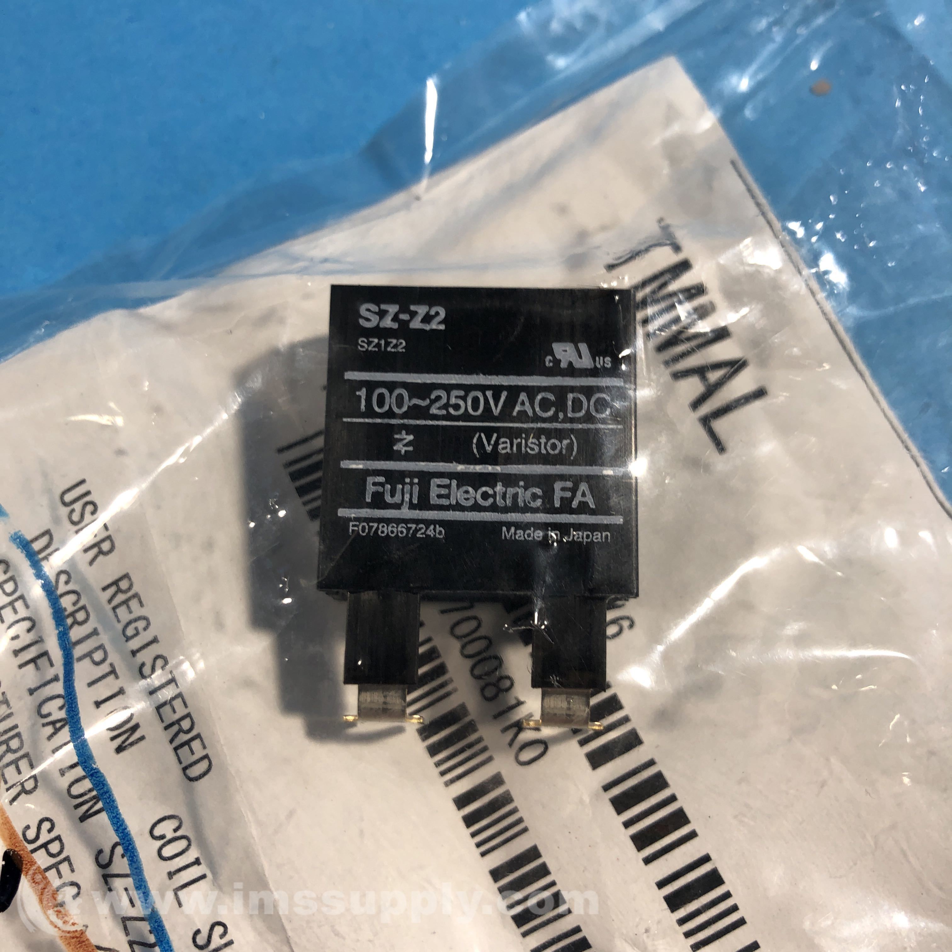 Fuji Electric Co SZ-Z2 Coil Surge Absorption Unit for SC - IMS Supply