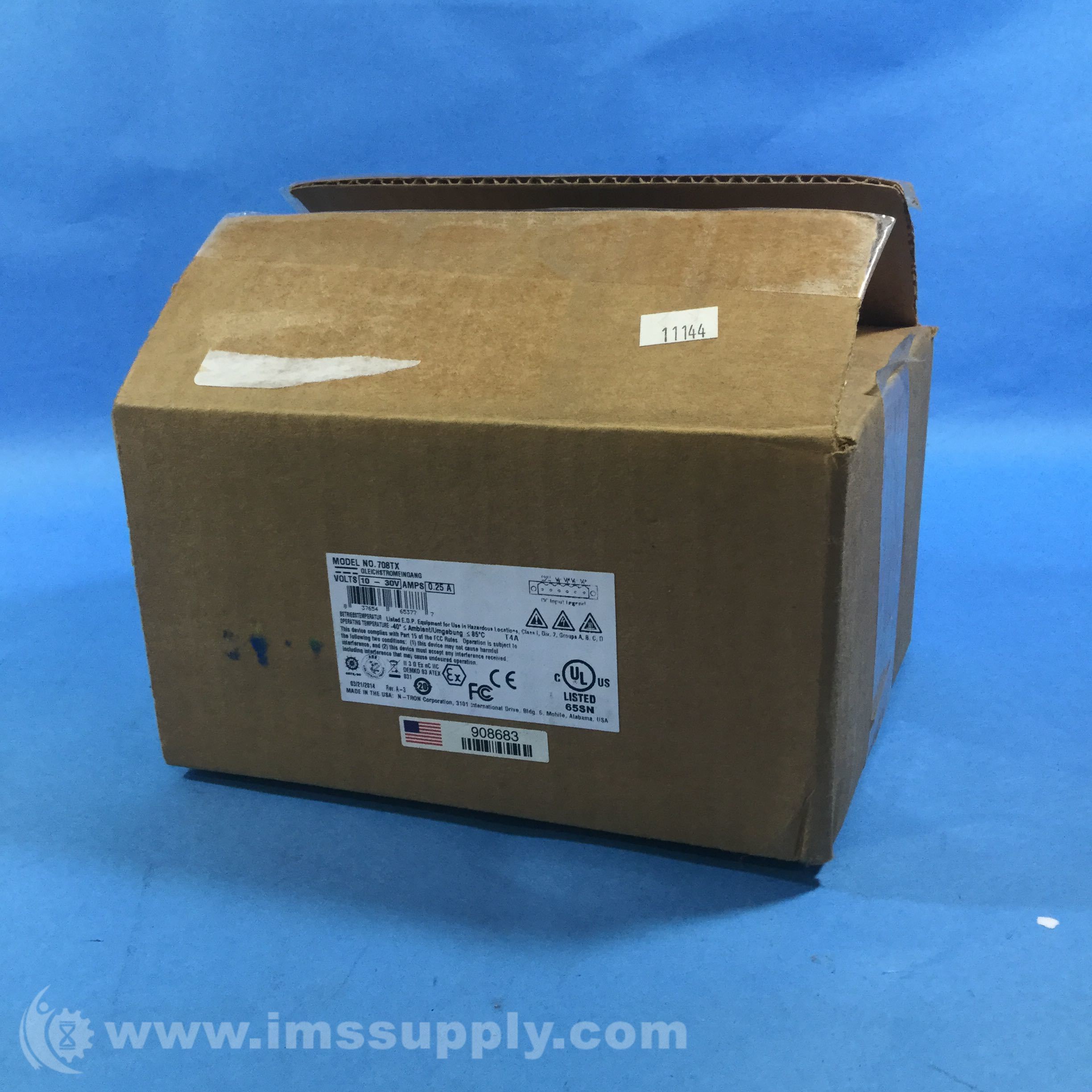 N-tron 708TX Ethernet Switch, Managed, 8 Copper 10-30VDC, 0.25A - IMS ...