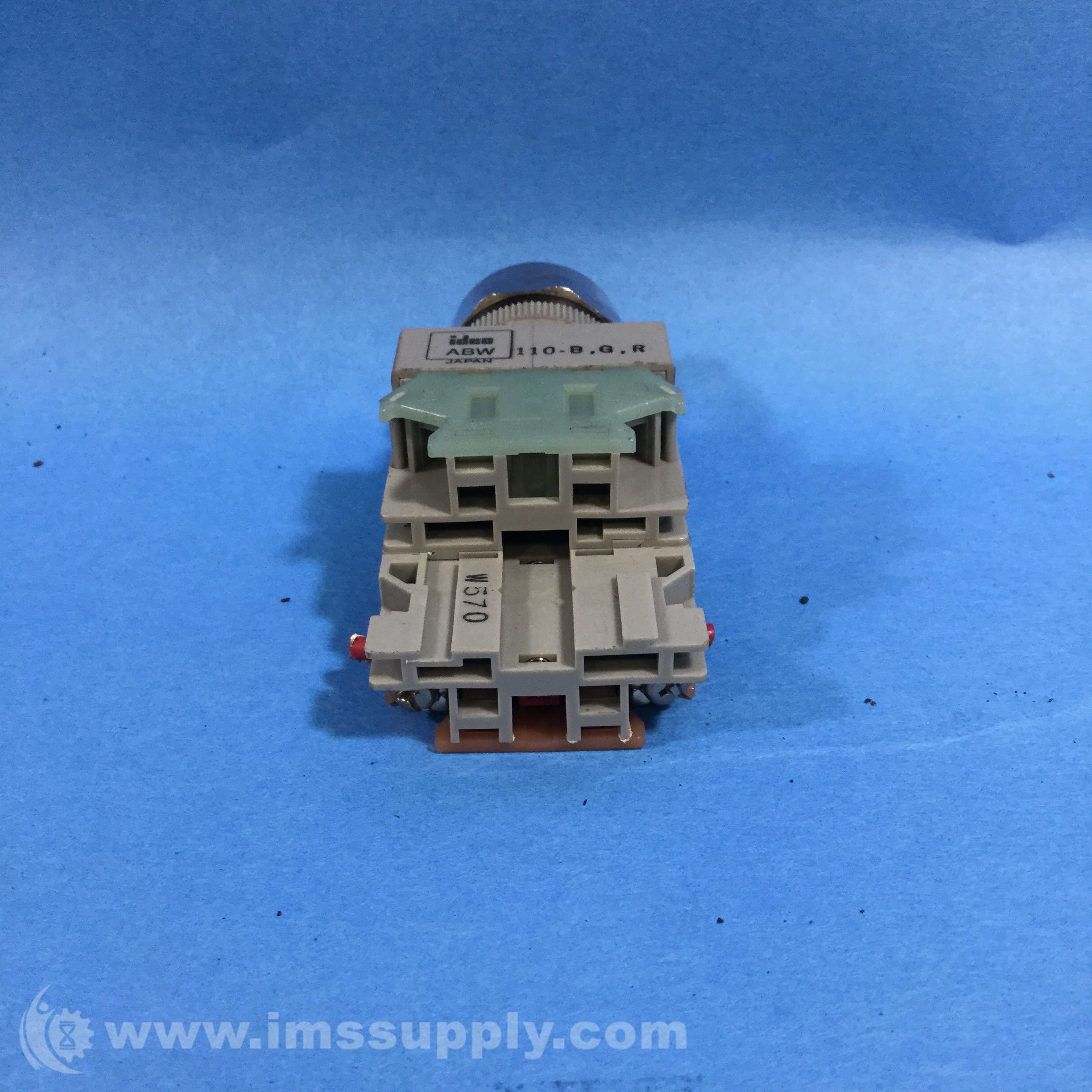 Idec ABW110-BGR Momentary Series Pushbutton, TW 1 NO, 10 Amp - IMS Supply