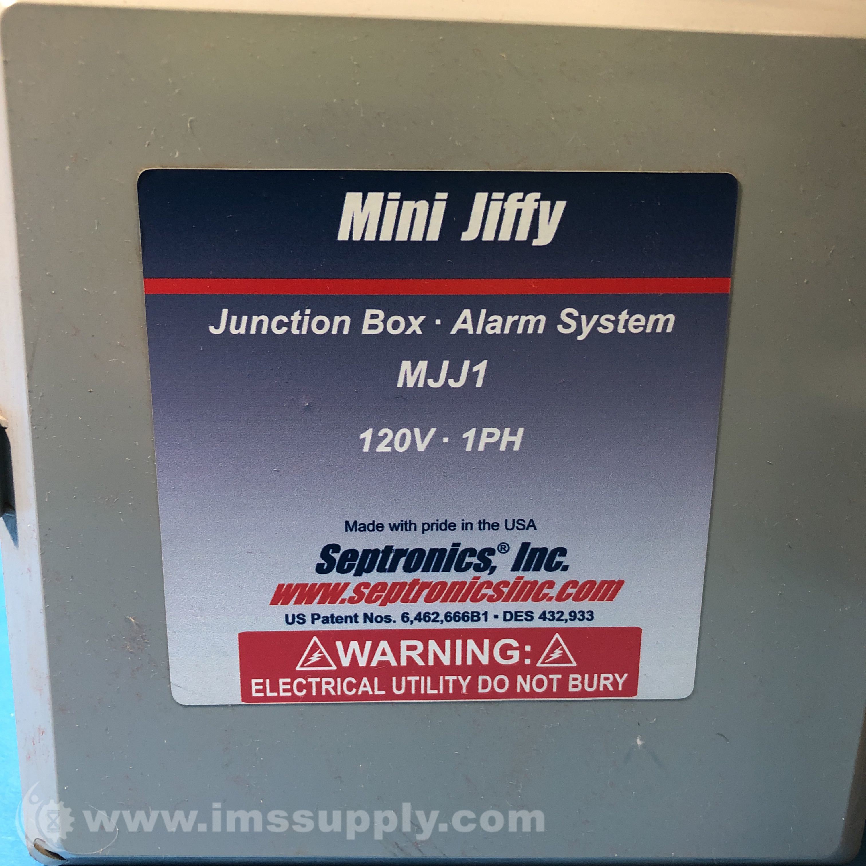 Septronics Inc MJJ1 Junction Box Alarm System - IMS Supply