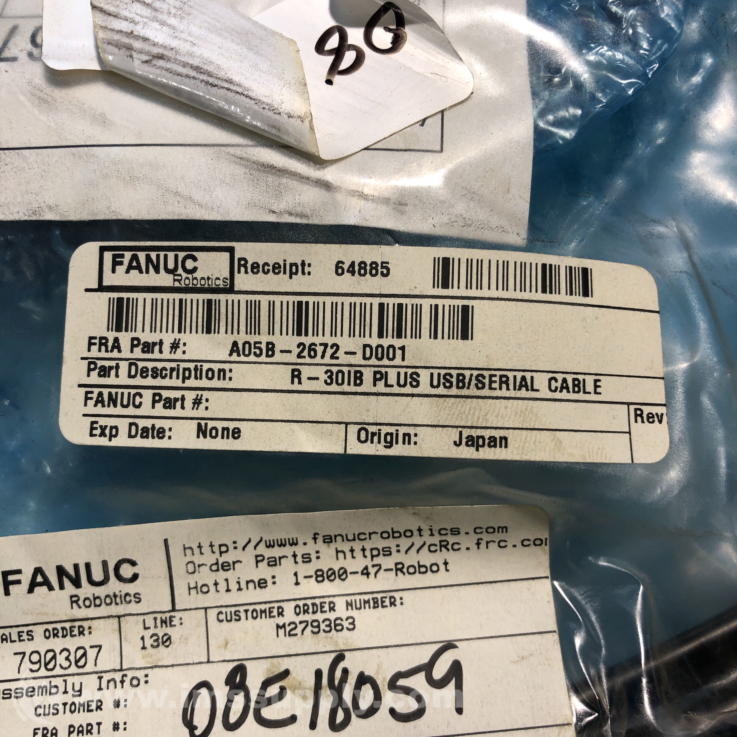 Fanuc A05B-2672-D001 Cable - IMS Supply