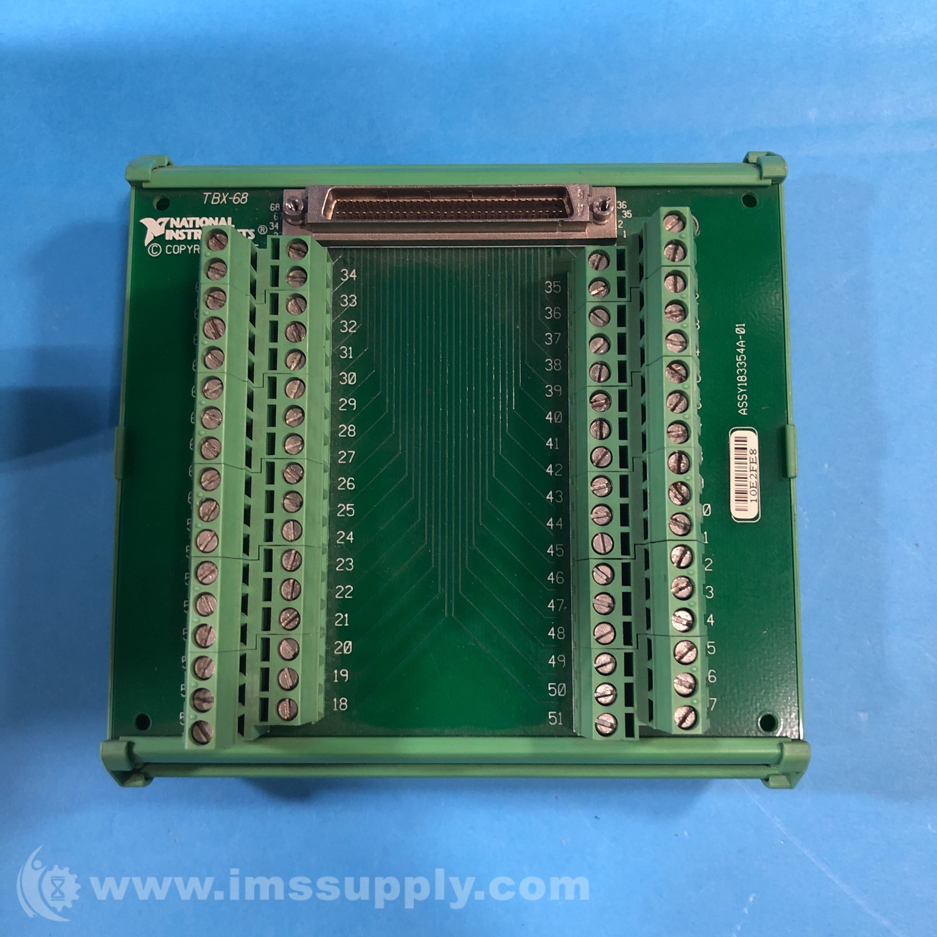National Instruments TBX-68 Terminal Block - IMS Supply