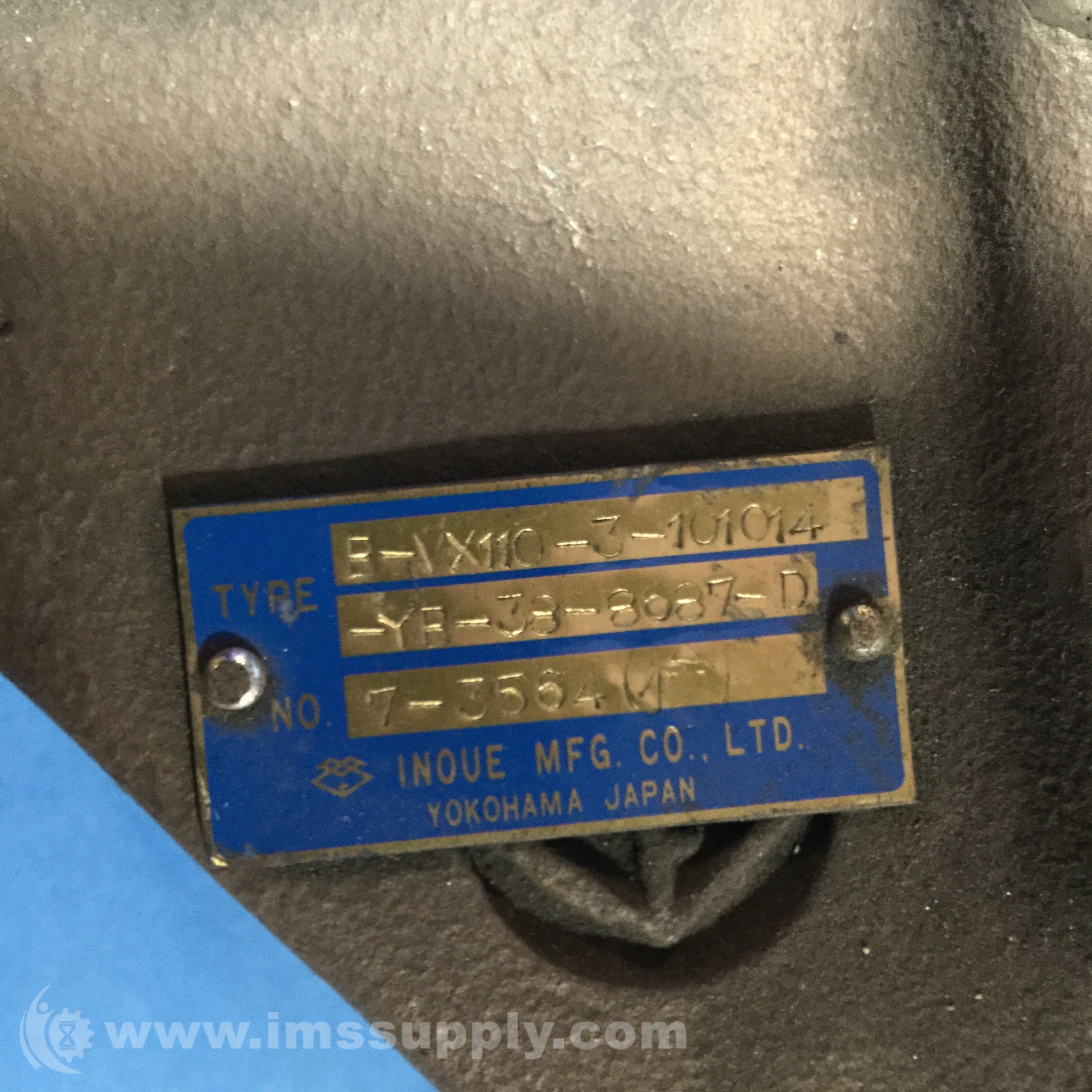 INOUE B-VX110-3-101014-YB-38-8687-D Spot Welding Gun Part - IMS Supply