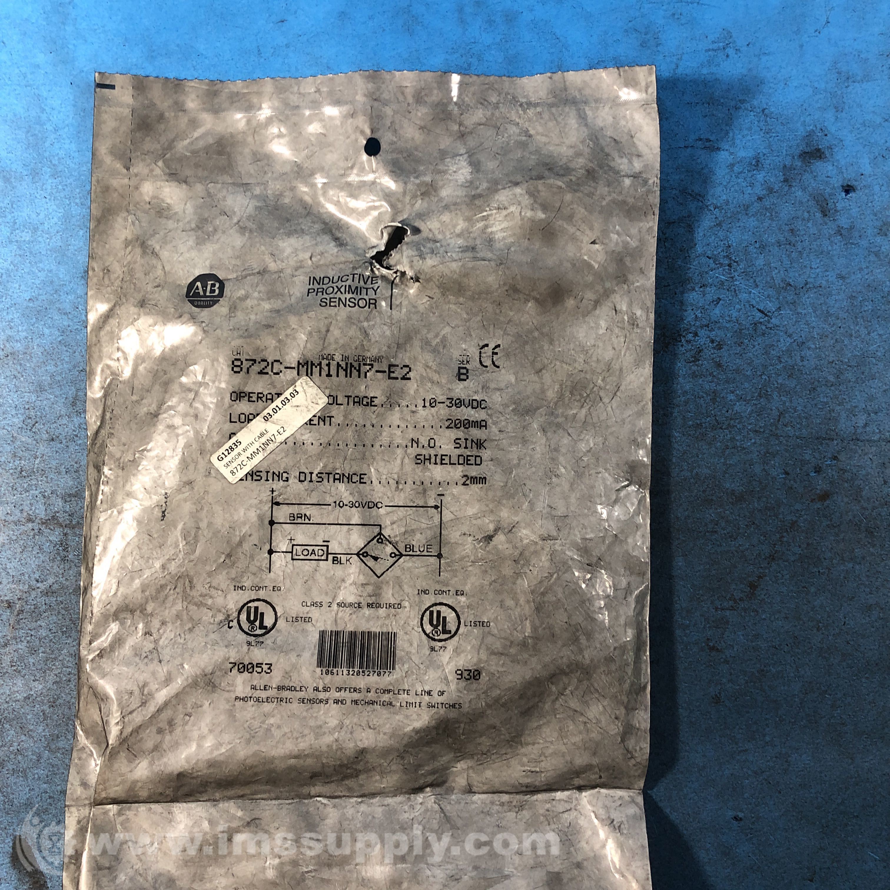 Allen Bradley 872C-MM1NN7-E2 Series B Inductive Prox Sensor - IMS Supply