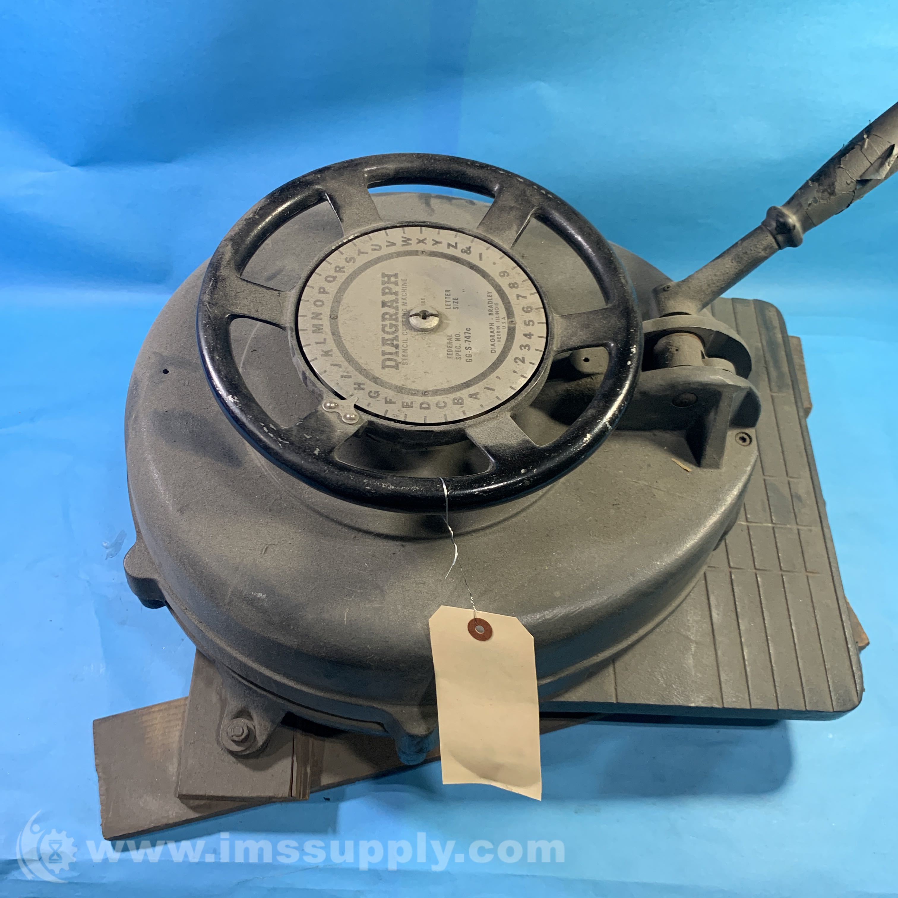 Diagraph GG-S-747C Stencil Cutting Machine - IMS Supply