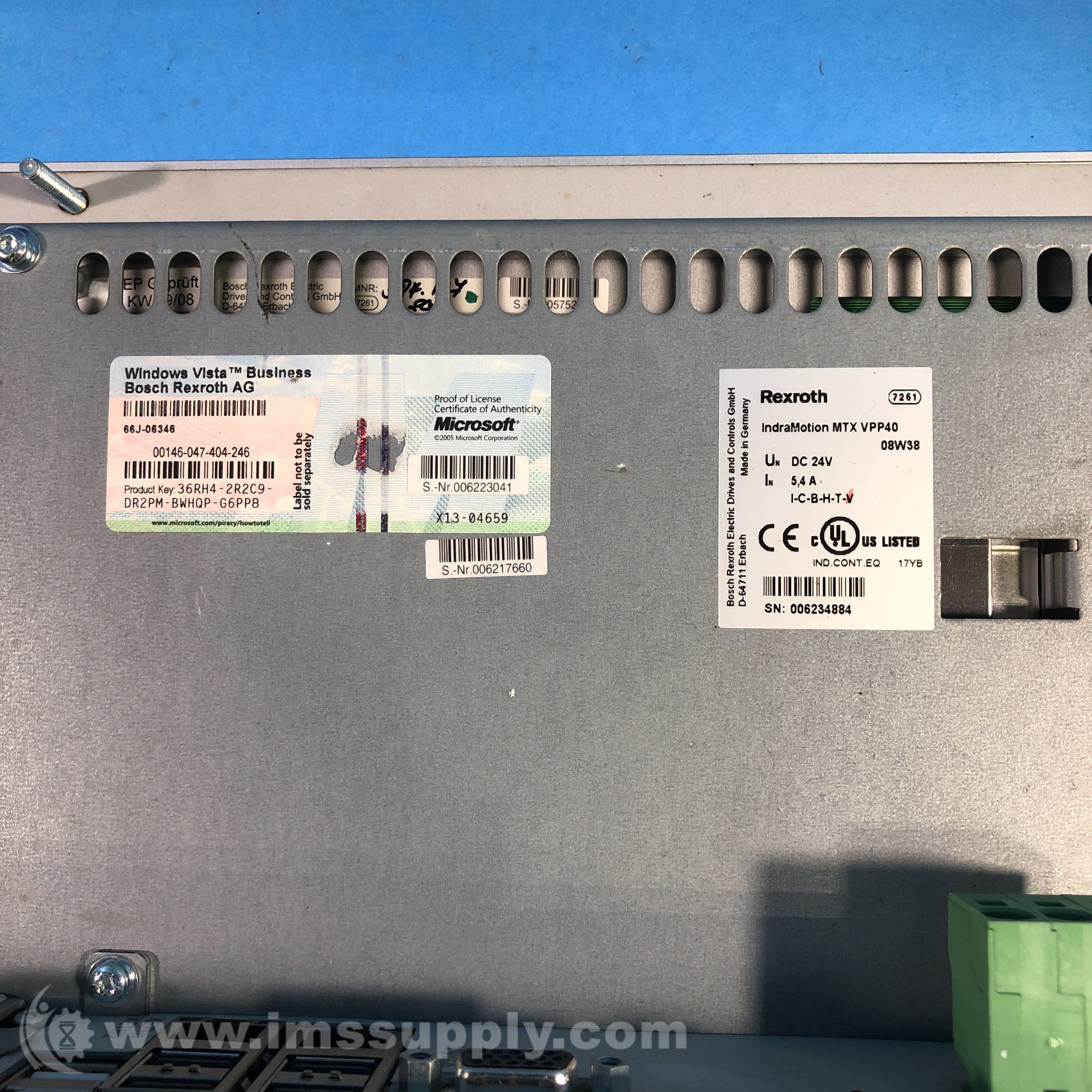 Rexroth MTXVPP40 Indramotion Control Panel - IMS Supply