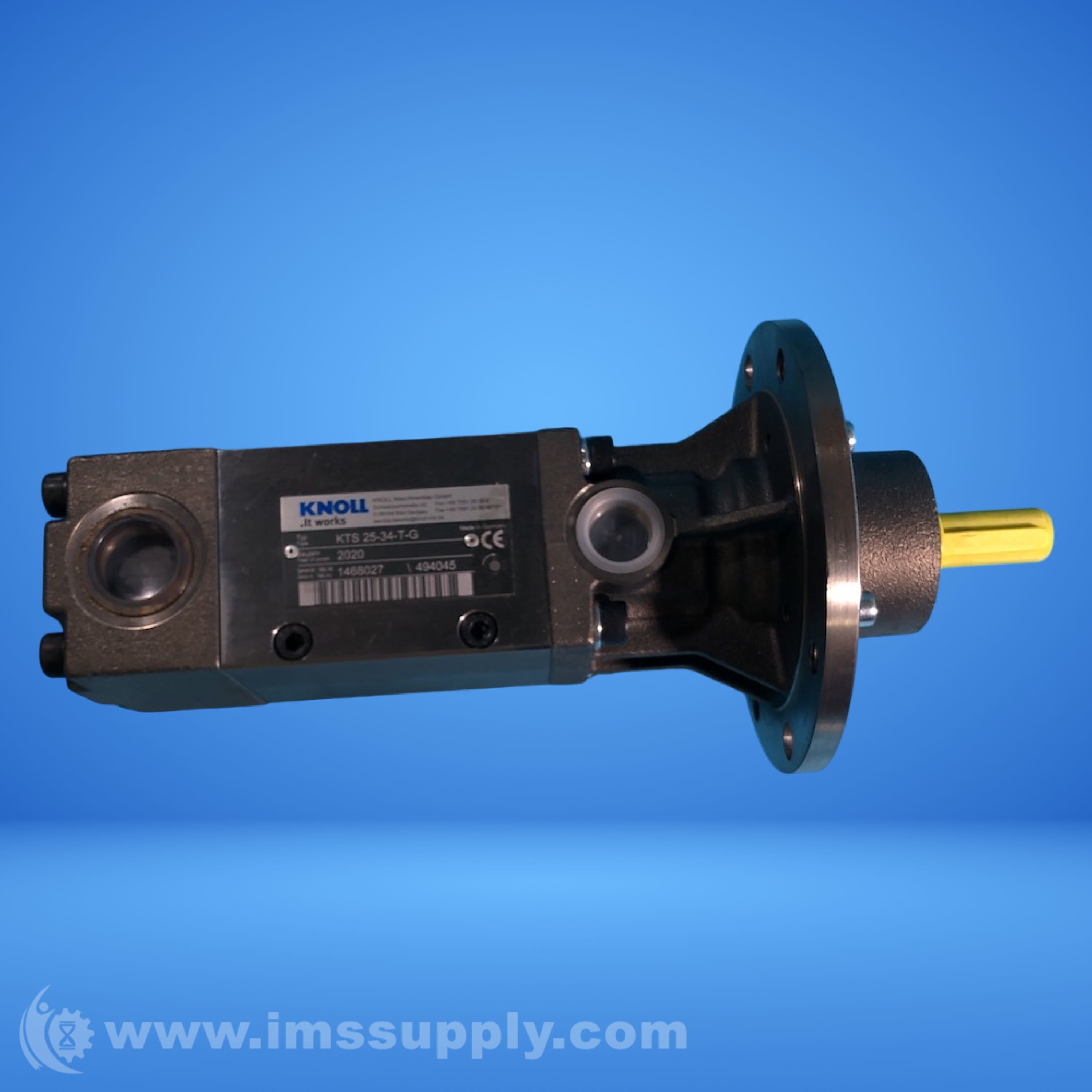 Knoll Systems KTS25-34-T-G Hydraulic Screw Pump - IMS Supply