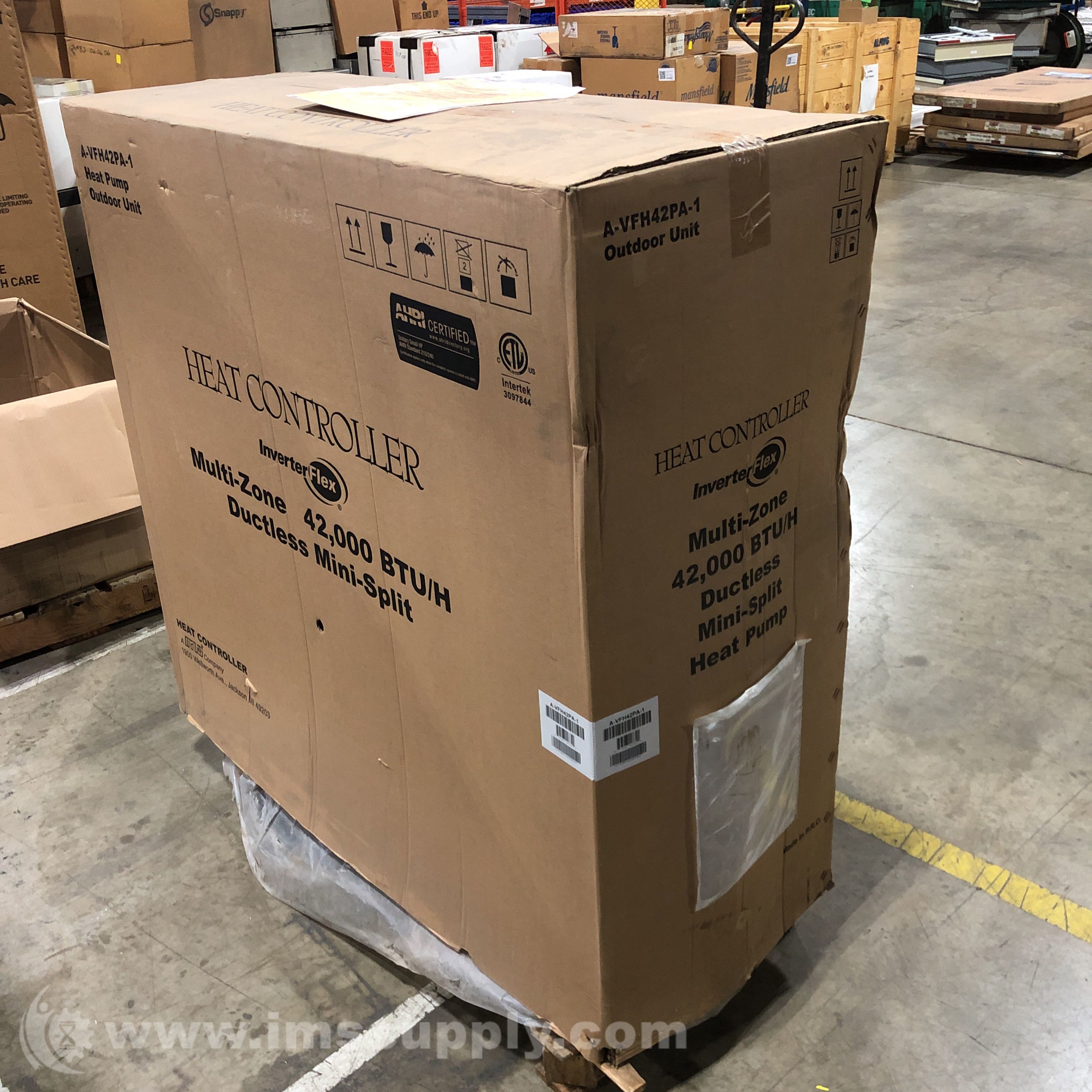 Heat Controller Inc. A-VFH42PA-1 42,000 BTU Multi-Zone Heat Pump - IMS ...