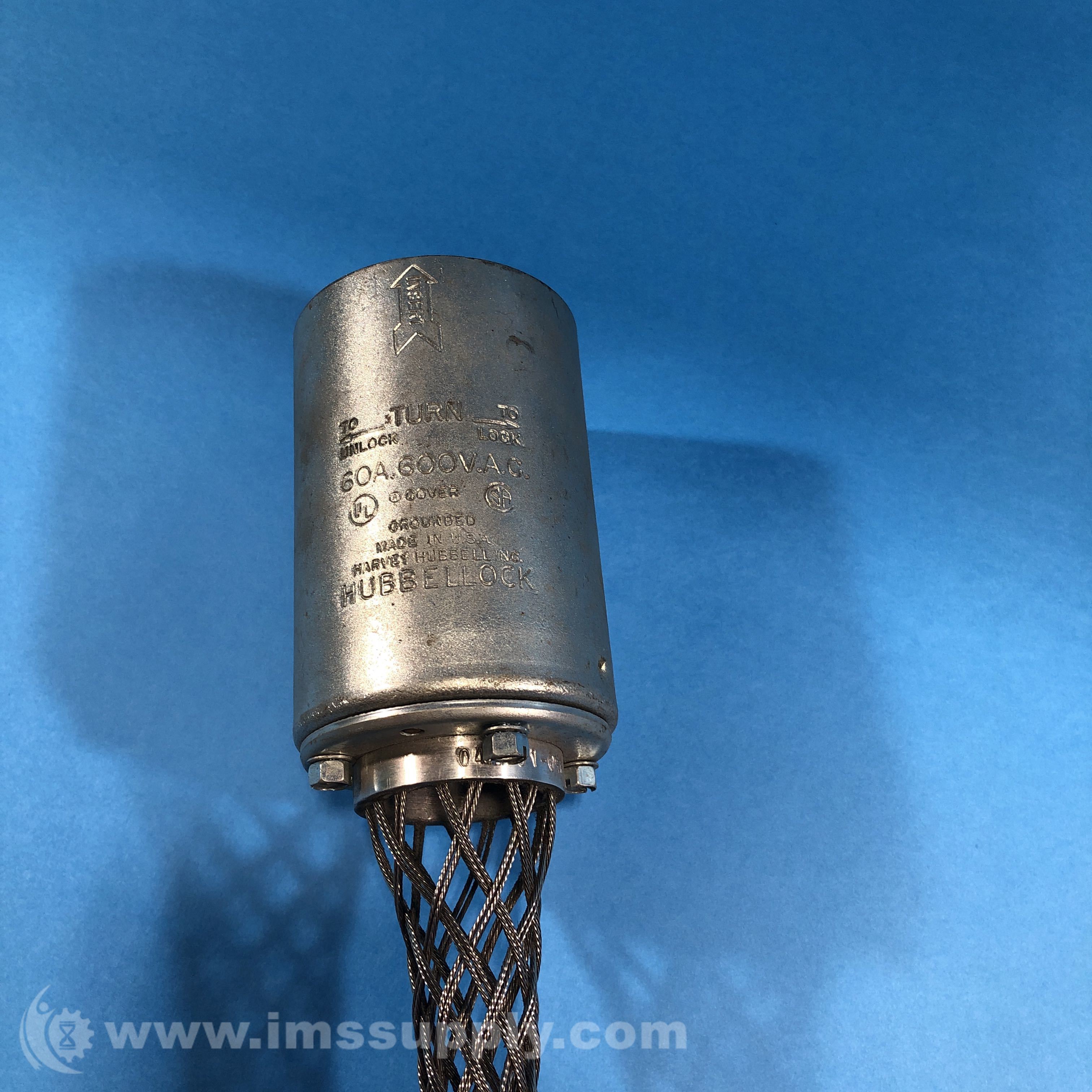 Hubbell 60A 600VAC Hubbellock Industrial Twist Lock Plug - IMS Supply