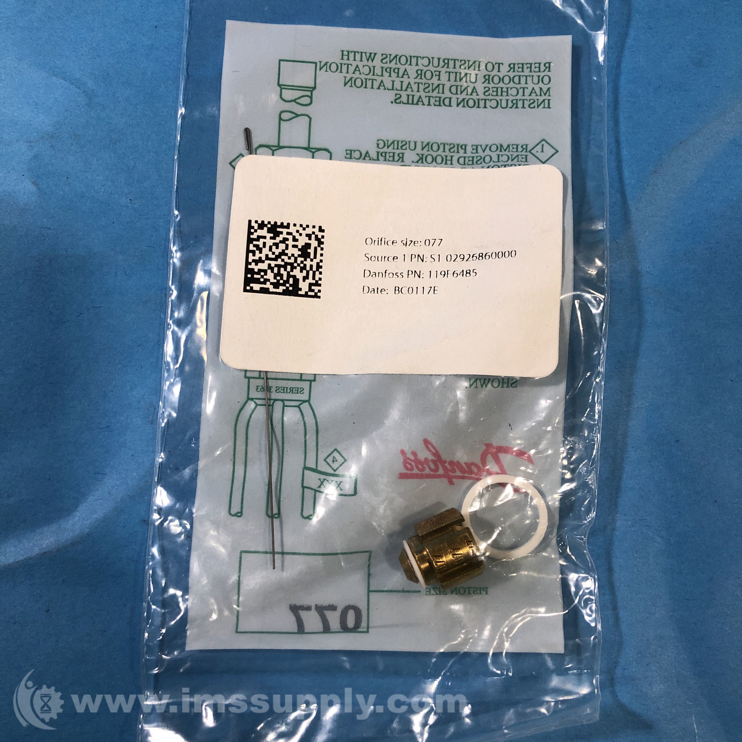 Danfoss 119F6485 Flowcheck Orifice Piston Kit - IMS Supply