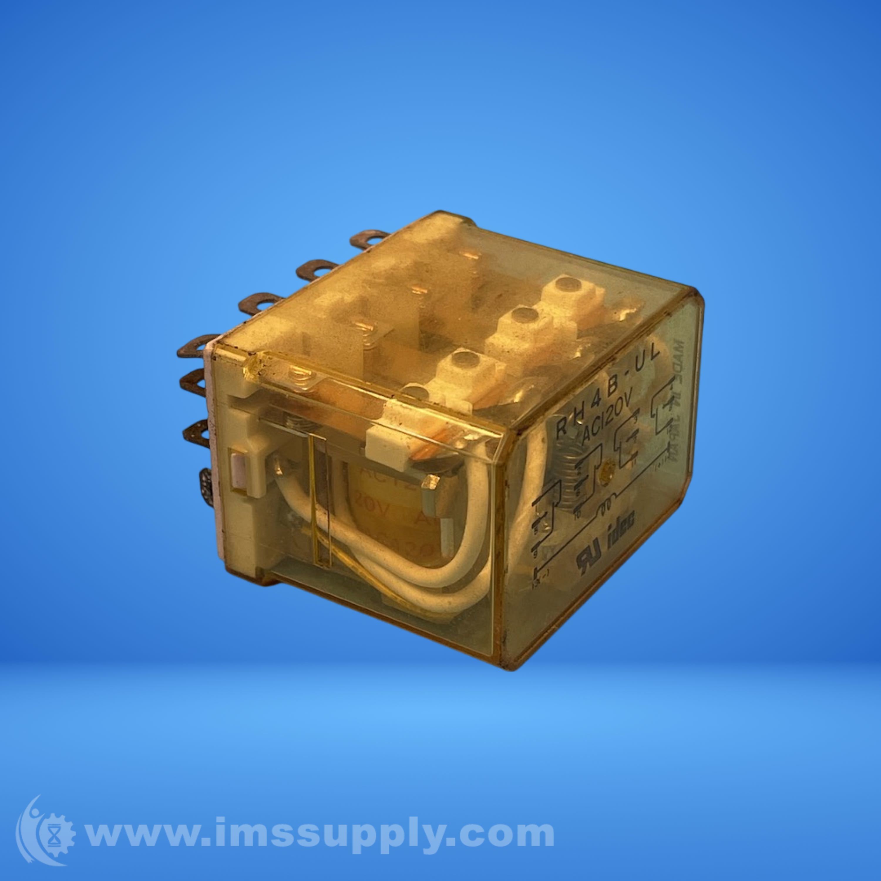 Idec RH4B-UL-AC120V Relay, 10AMP, 120VAC, 50/60HZ - IMS Supply
