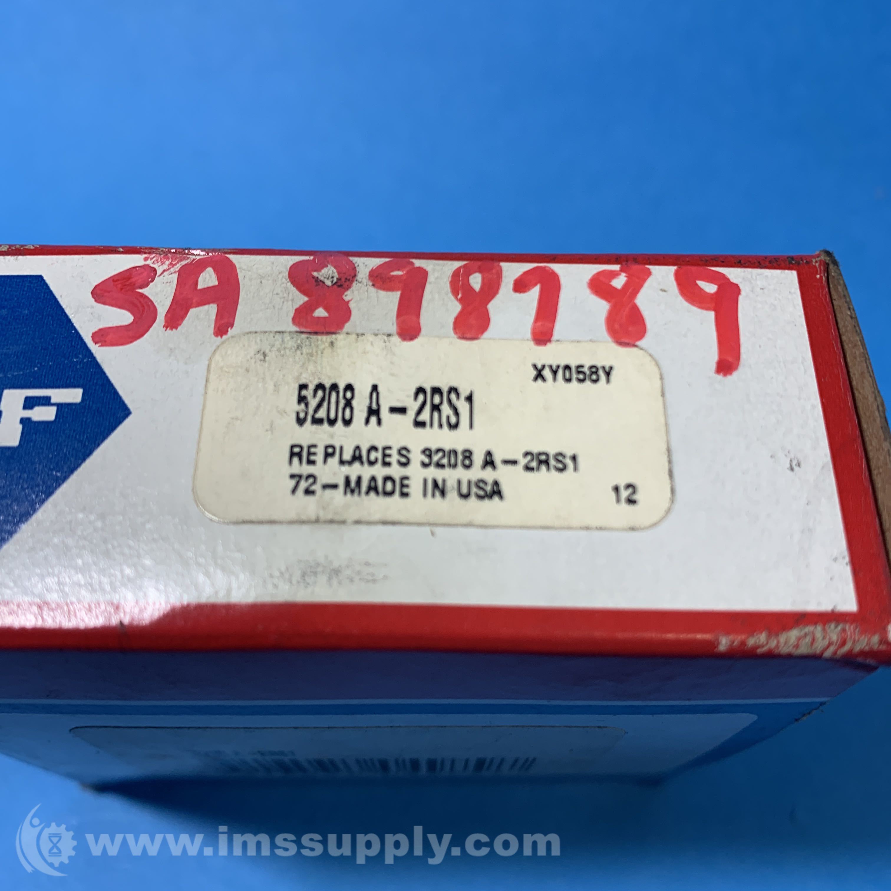 SKF 5208 A-2RS1 Ball Bearing; Double Row of Balls - IMS Supply