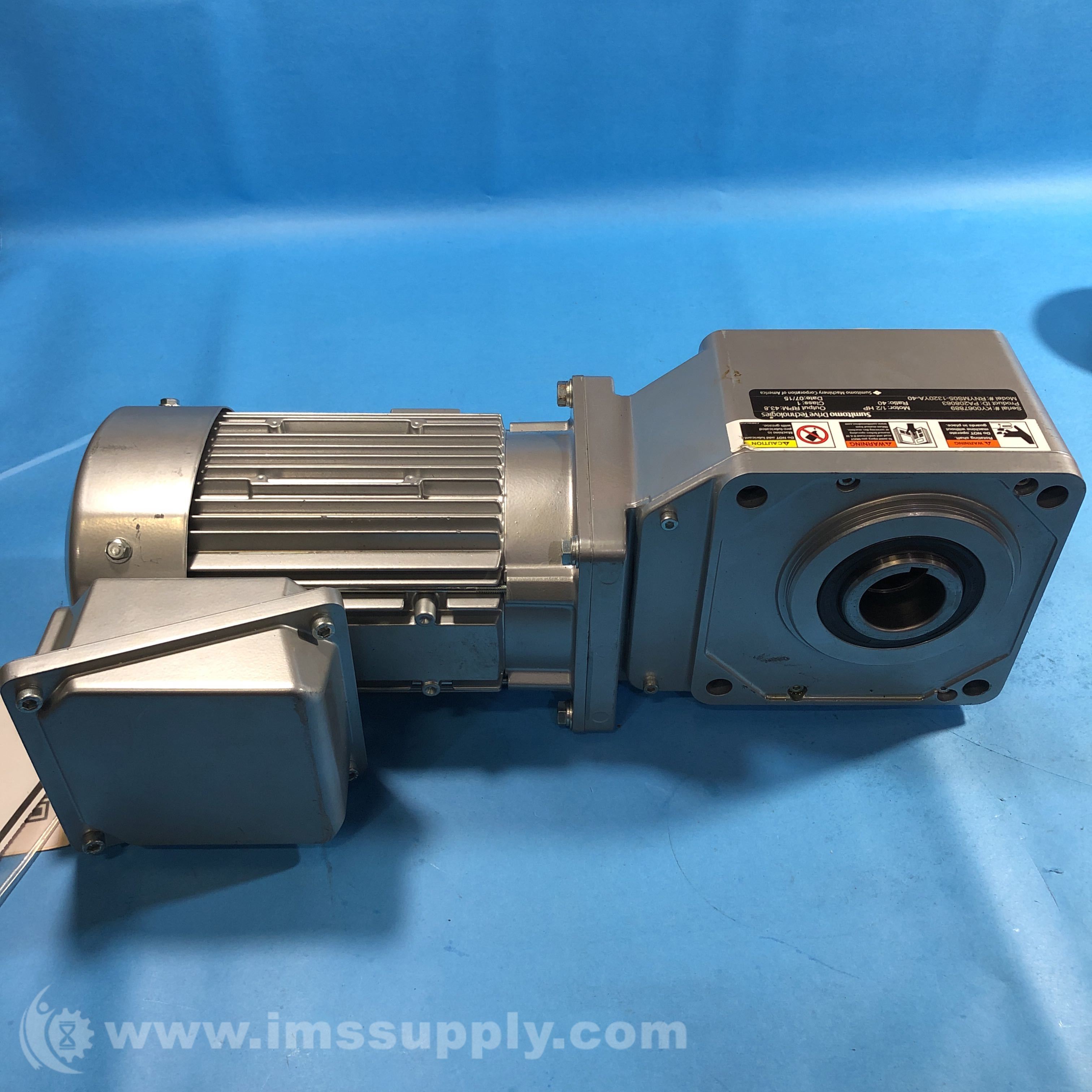 Sumitomo RNYMS05-1320YA-40 Hyponic Gearmotor, 1/2 HP - IMS Supply