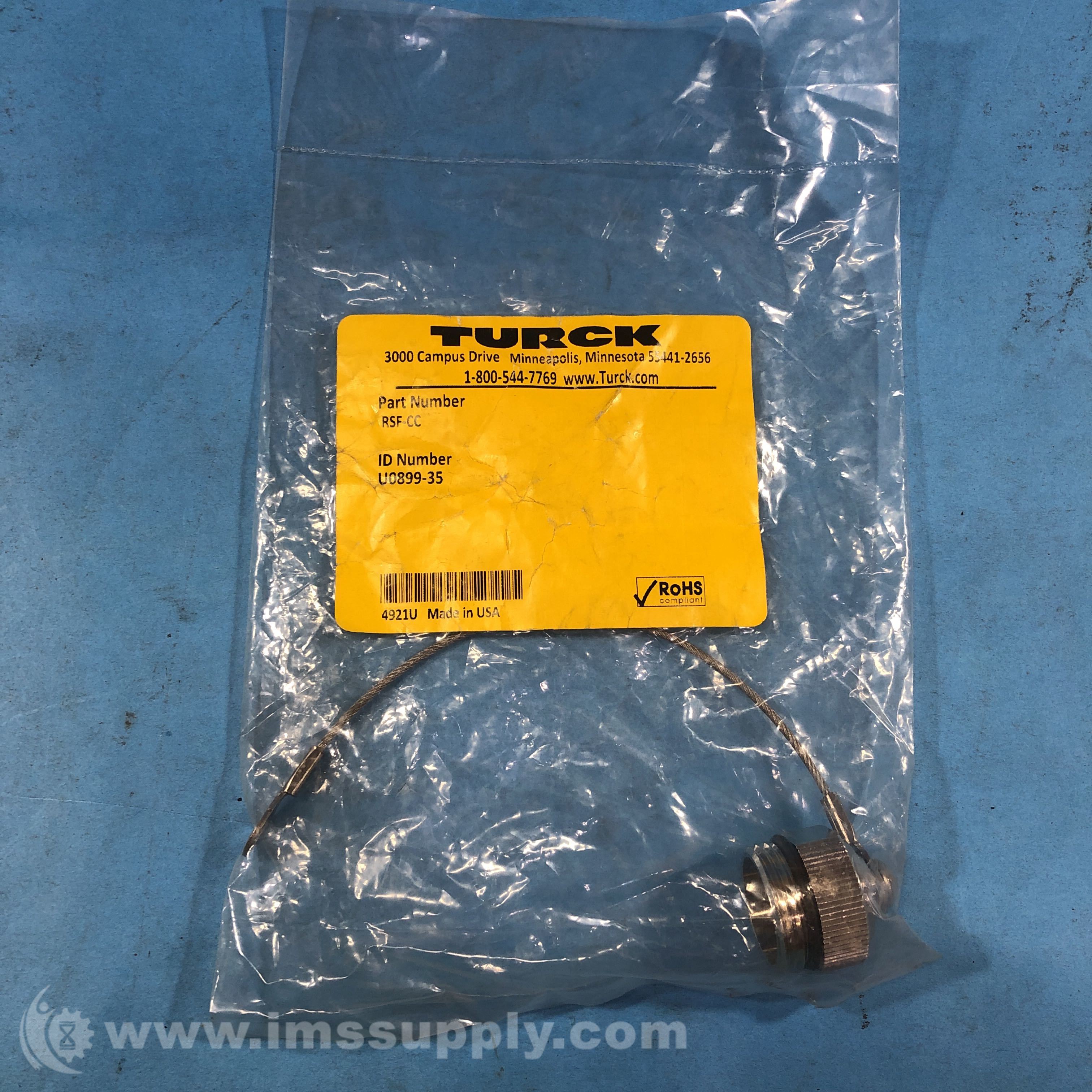 Turck Rsf Cc Circular Connector Closure Cap Ims Supply