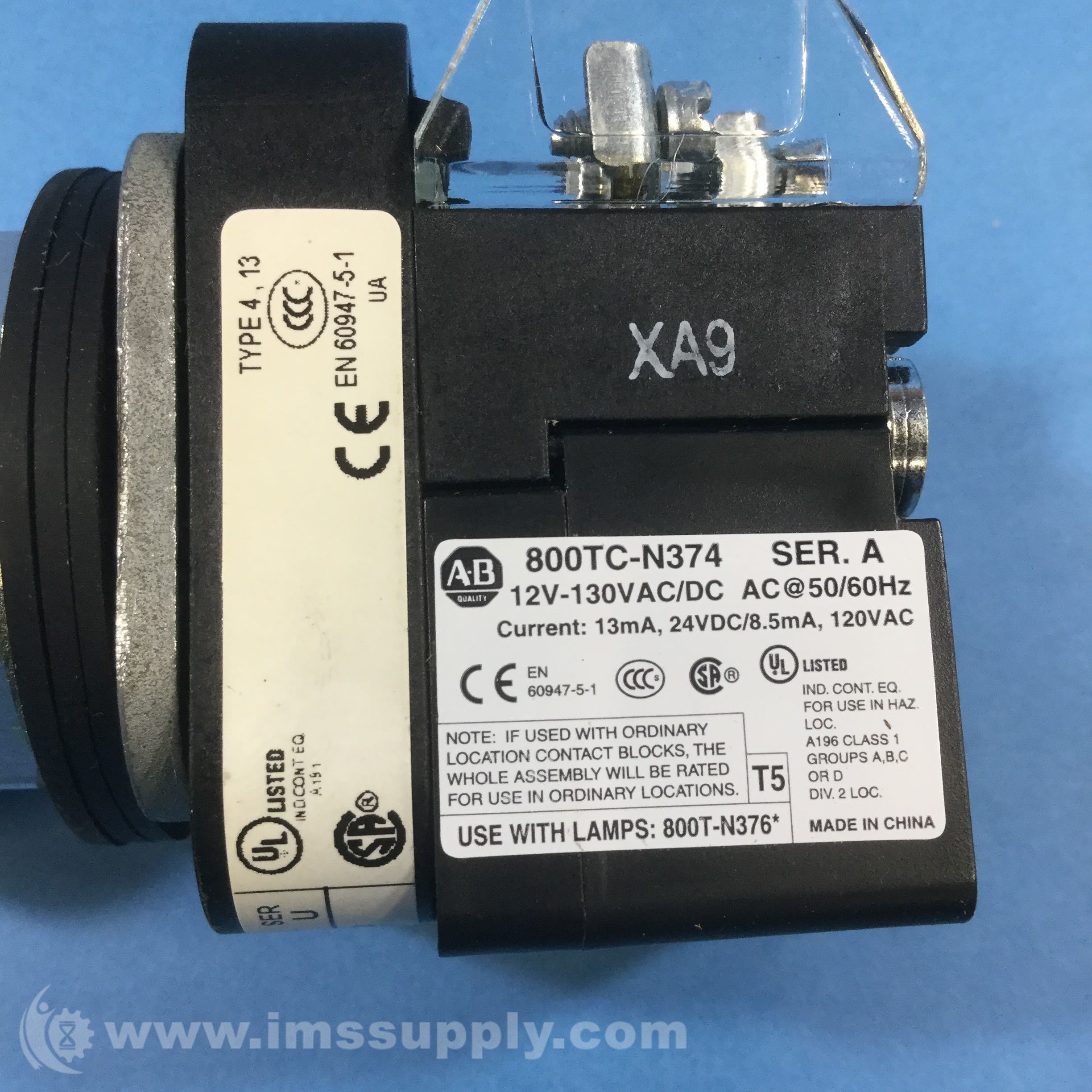 Allen Bradley 800T-FXQH2RA1 Push-Pull Button - IMS Supply