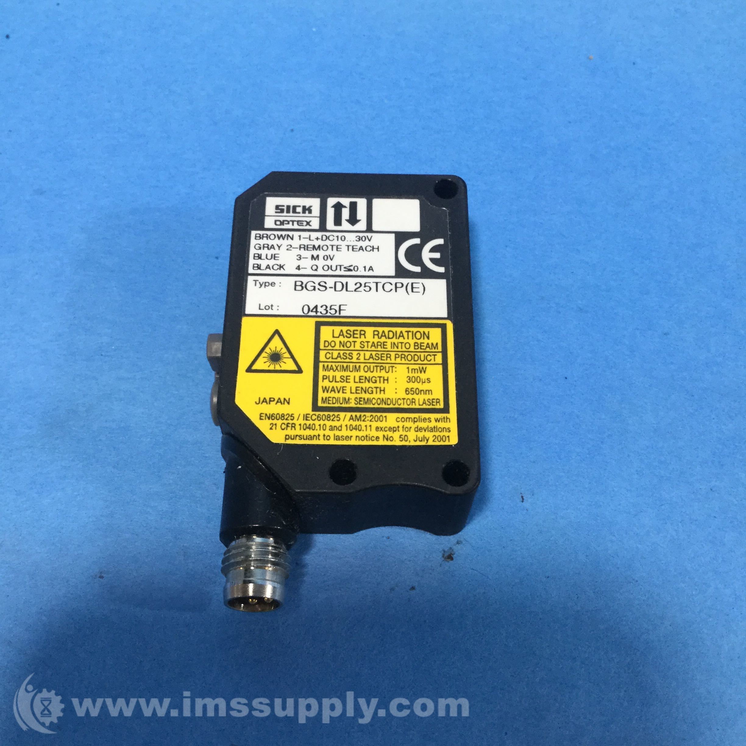 Sick BGS-DL25TCP(E) Optex, CMOS Back Ground Suppression - IMS Supply