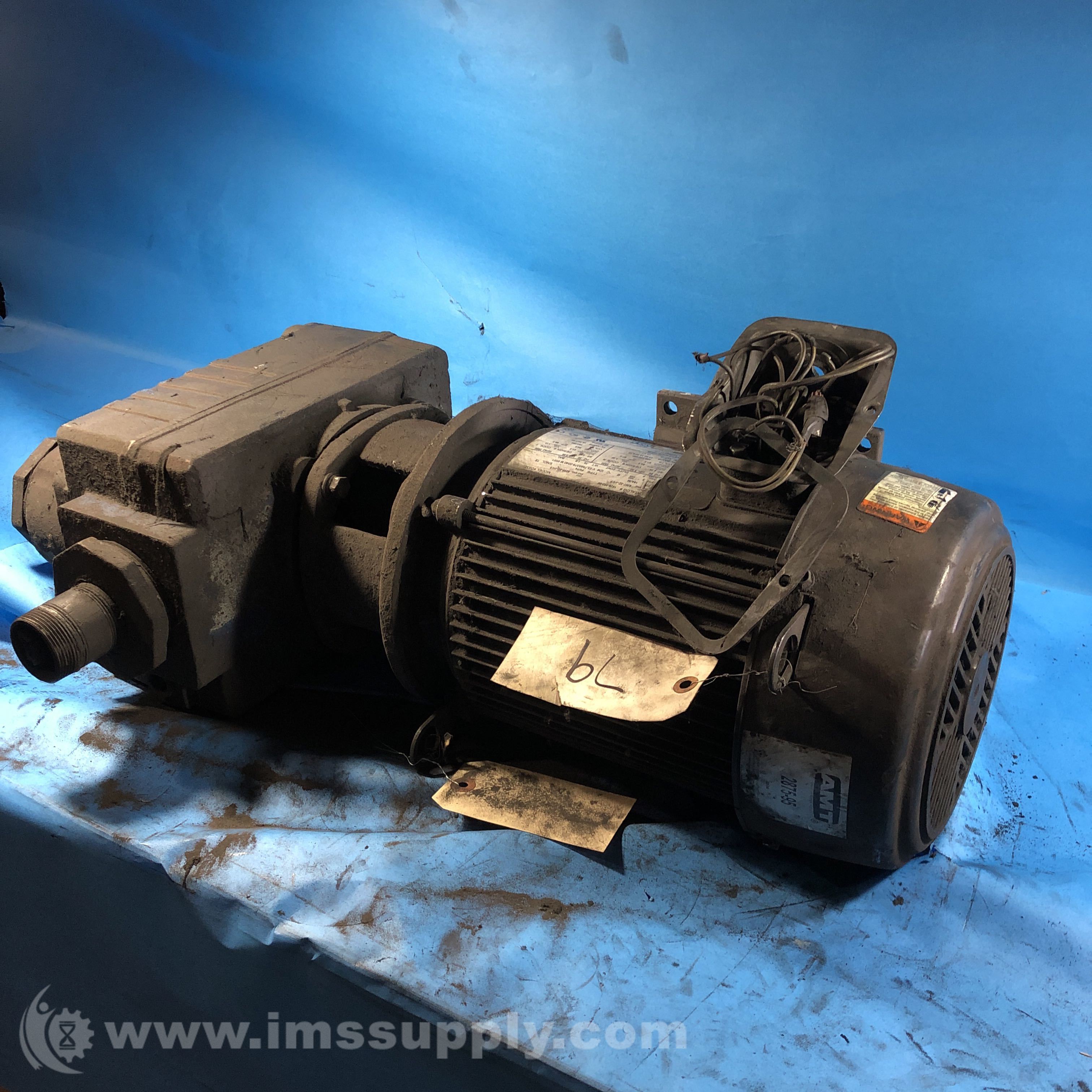 AMT 1626-352-00 Motor, 5HP, 3520 RPM, 184JM Frame - IMS Supply