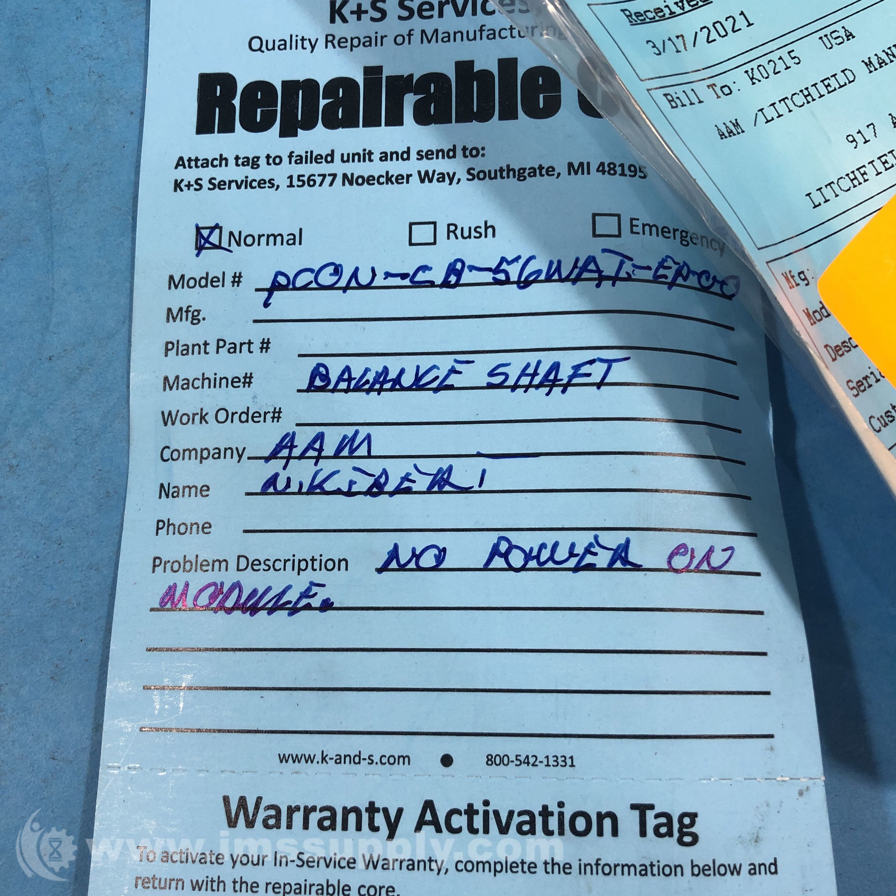 IAI America, Inc PCON-CB-56PWAI-EP-0-0 Controller - IMS Supply