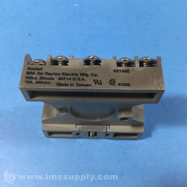 Dayton 6X156E Relay Socket 10AMP 300VAC 11TERMINAL - IMS Supply