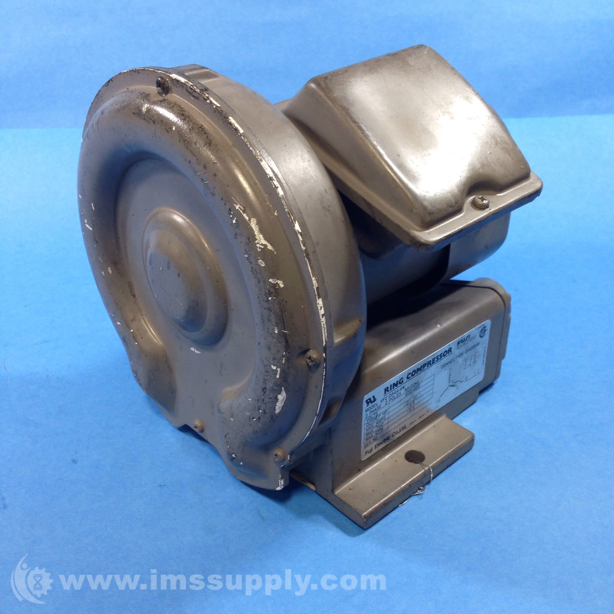Fuji Electric VFC 084A-4W Ring Compressor / Electric Blower Motor - IMS ...