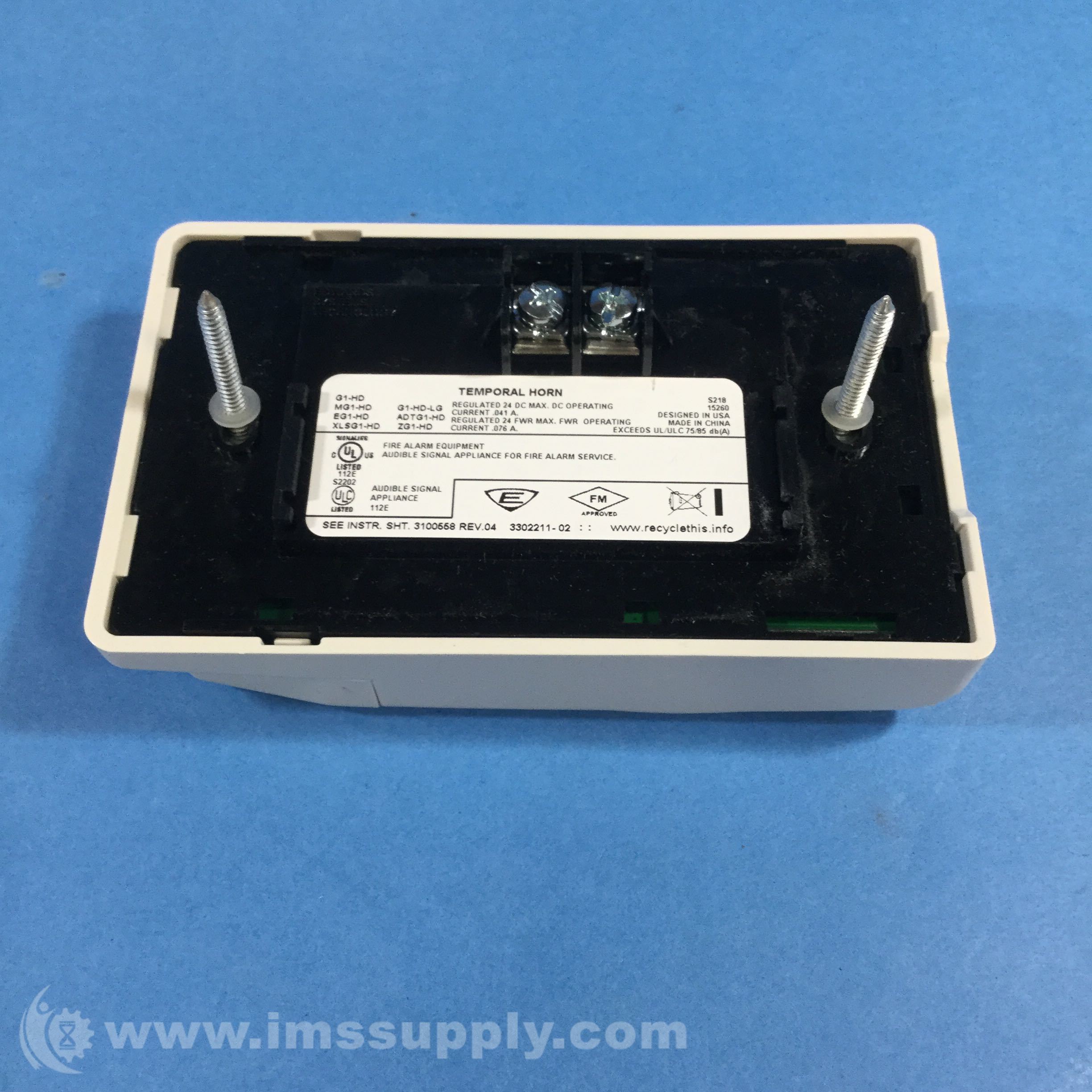 Edwards Systems Technology G1-HD Temporal Horn - IMS Supply