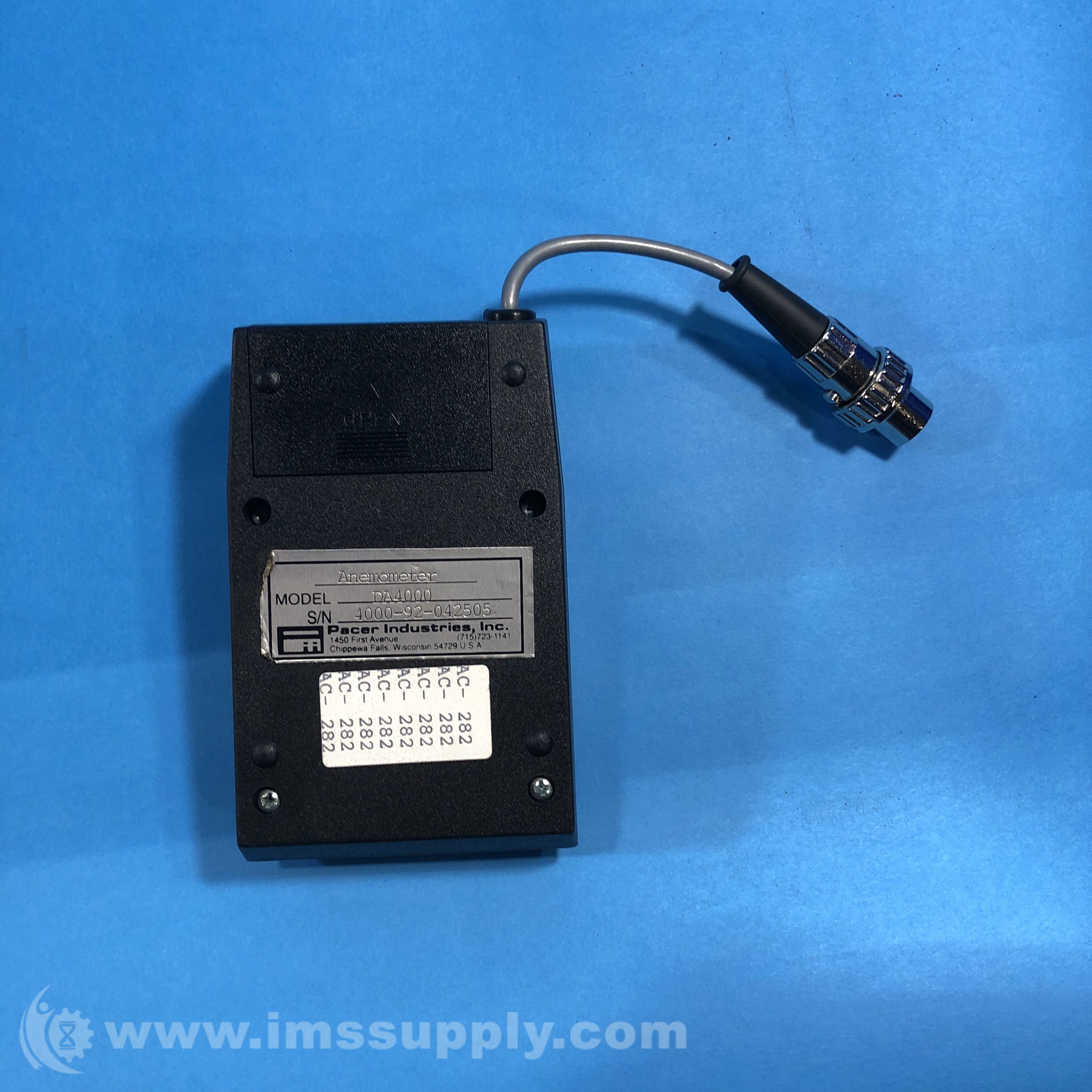 Pacer Instruments DA4000 Rotating Vane Anemometer - IMS Supply