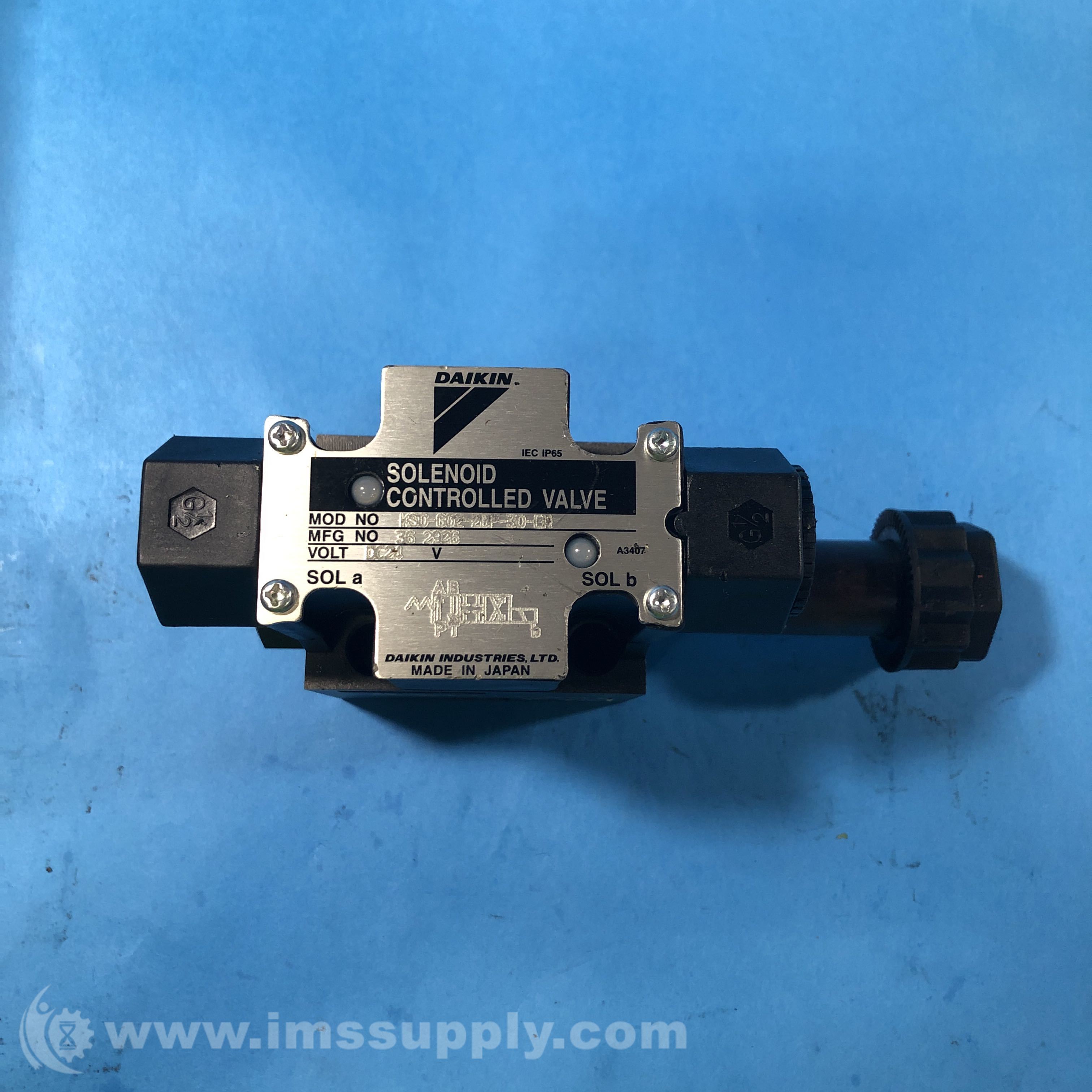 Daikin KSD-G02-2BP-30-EM Solenoid Valve - IMS Supply