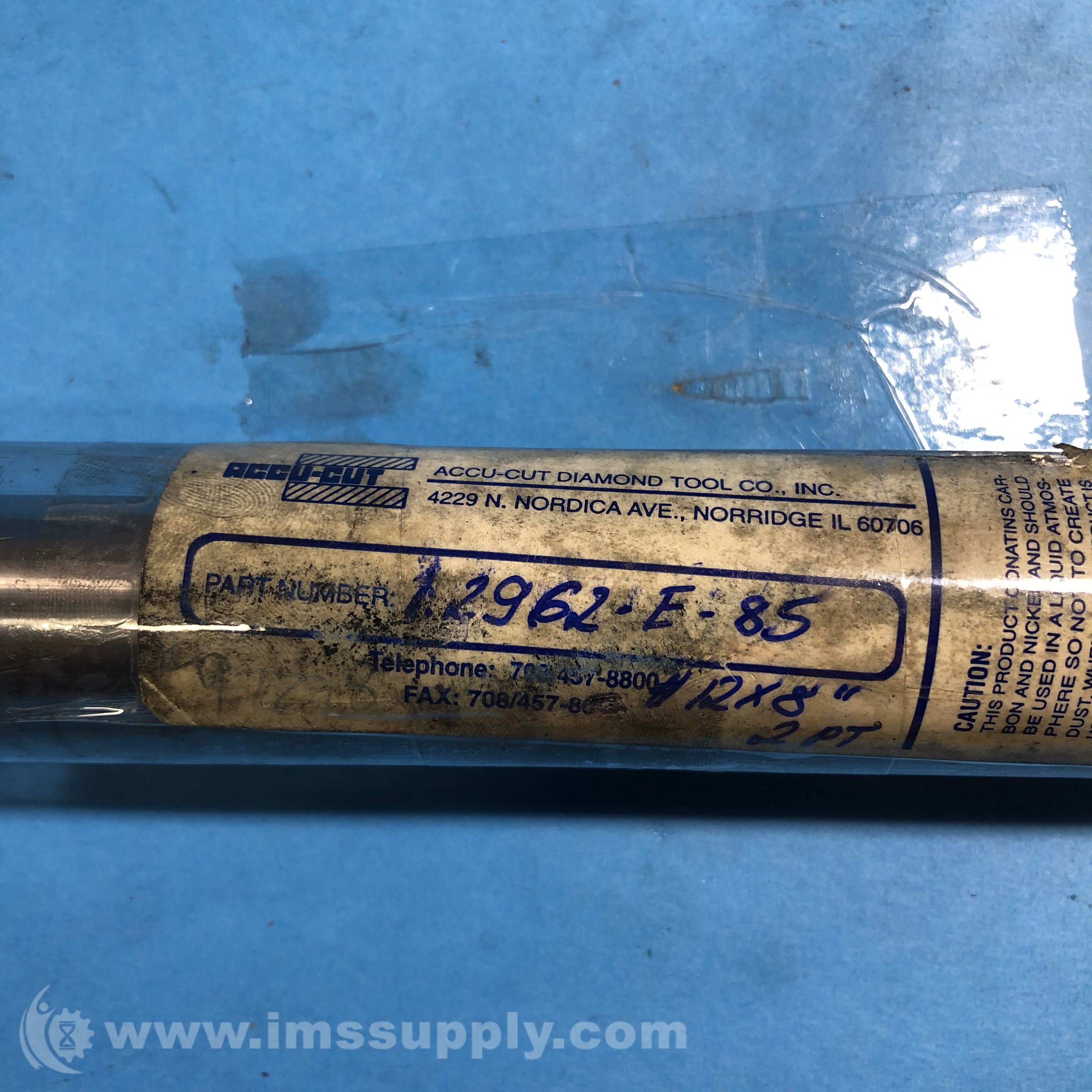 Diamond Tool Company 1.2962-E-85 Diamond Sleeve - IMS Supply