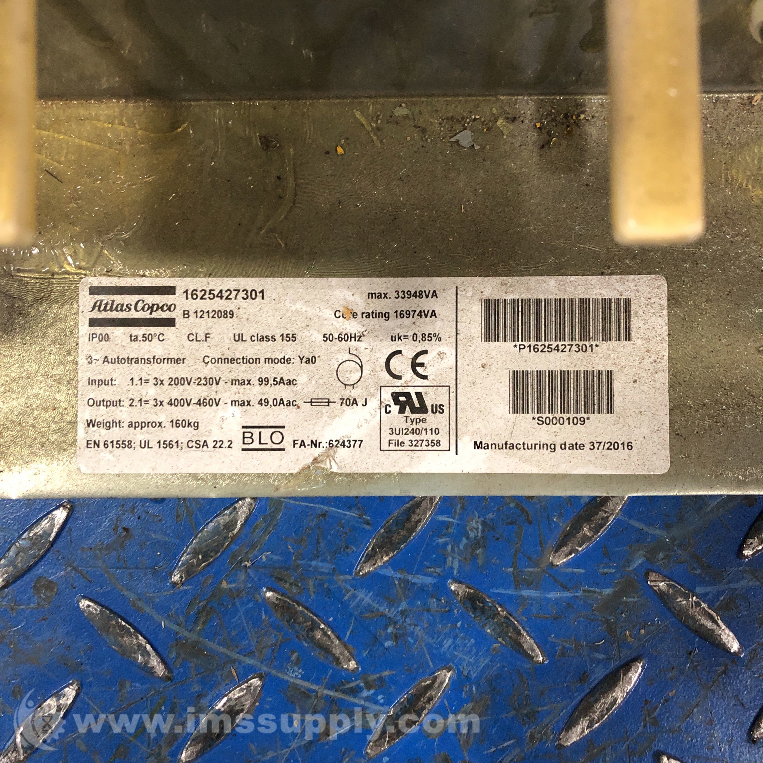 Atlas Copco 1625427301 Auto Transformer - IMS Supply