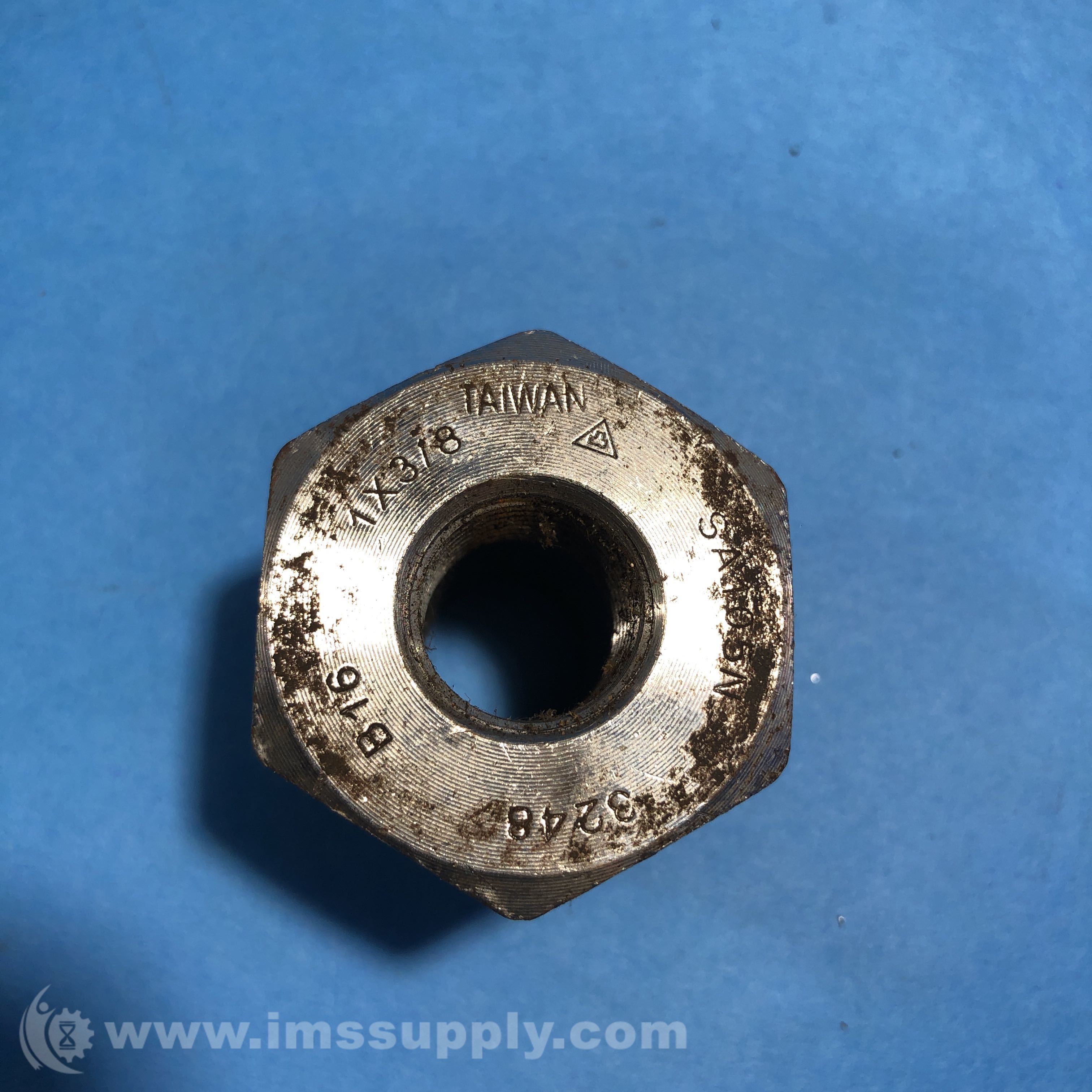 3248 B16 1 X 3/8 Steel Hex Threaded Pipe Fitting - IMS Supply