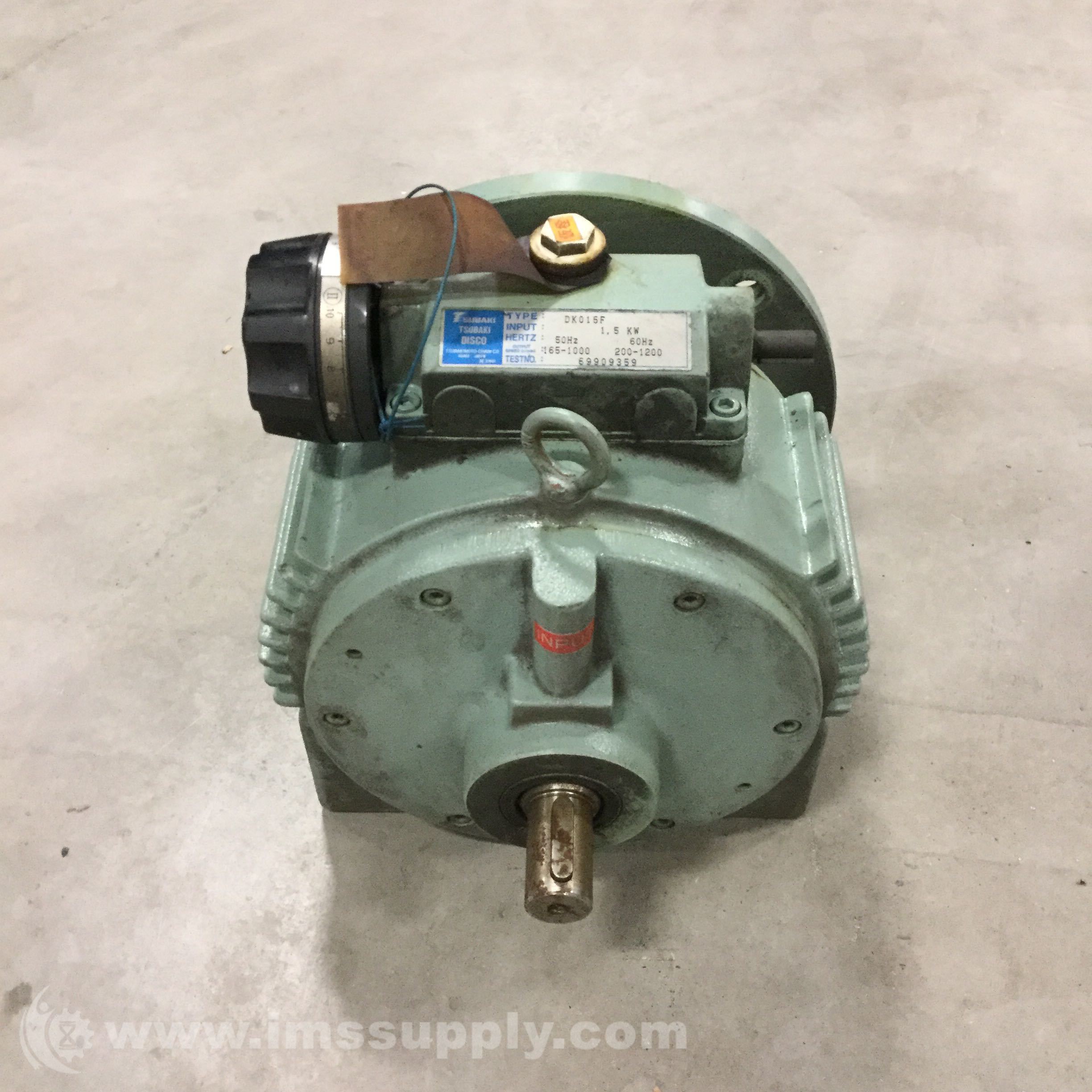Tsubaki DX015F Disco Variable Speed Drive, 2HP, 1.5 kW, 50-60 Hz, - IMS ...