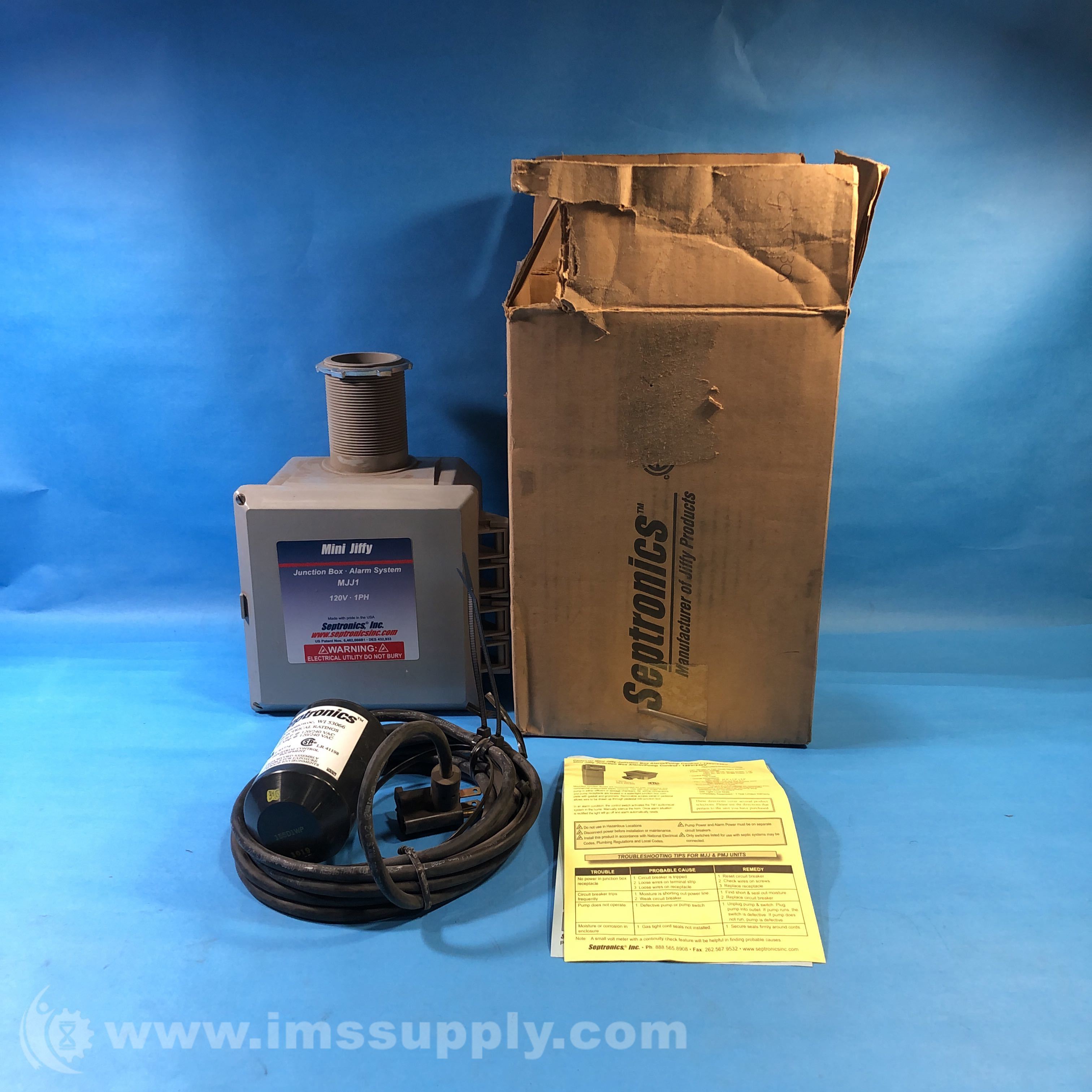 Septronics Inc MJJ1 Junction Box Alarm System - IMS Supply