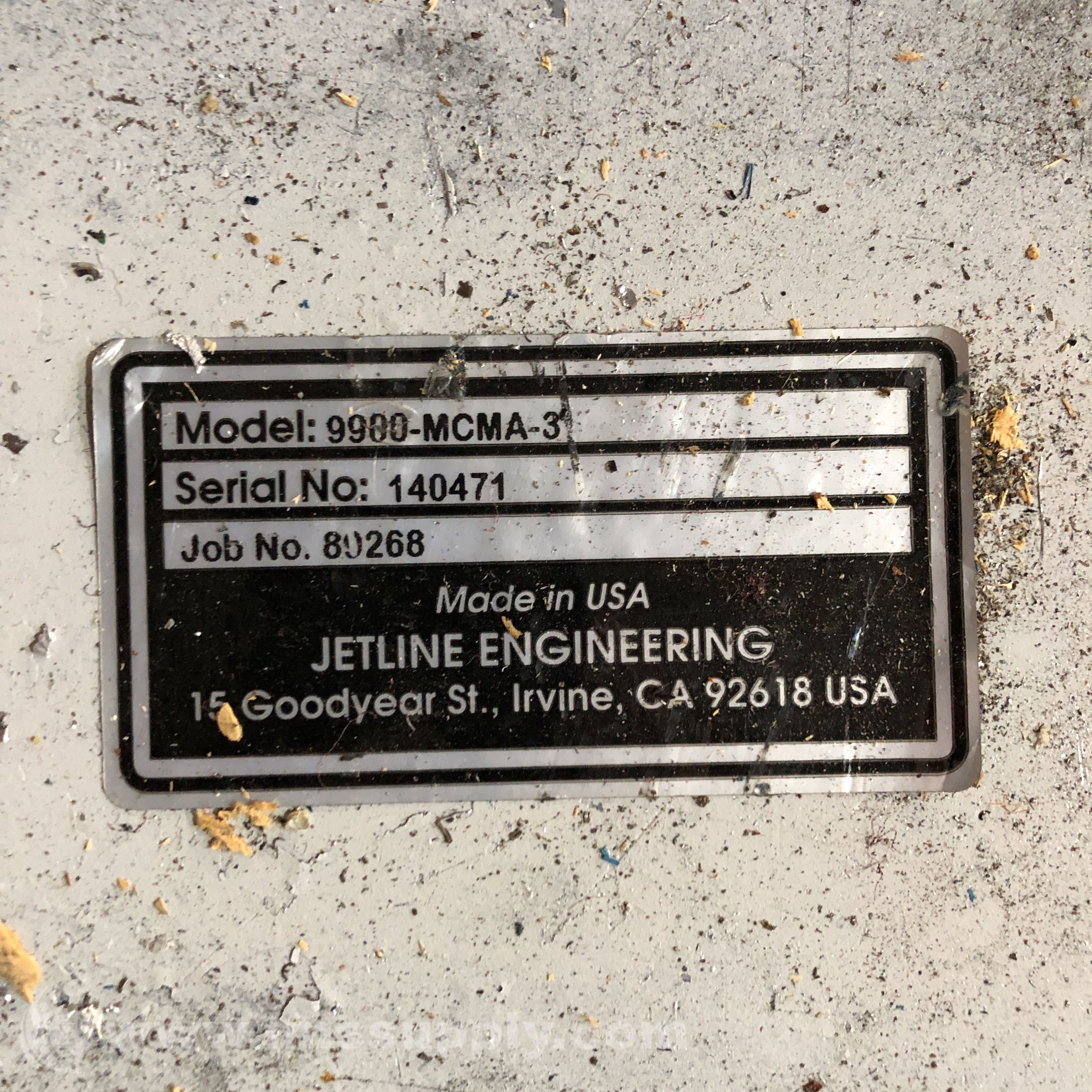 Jetline Engineering 9900-MCMA-3 Steel Cart - IMS Supply