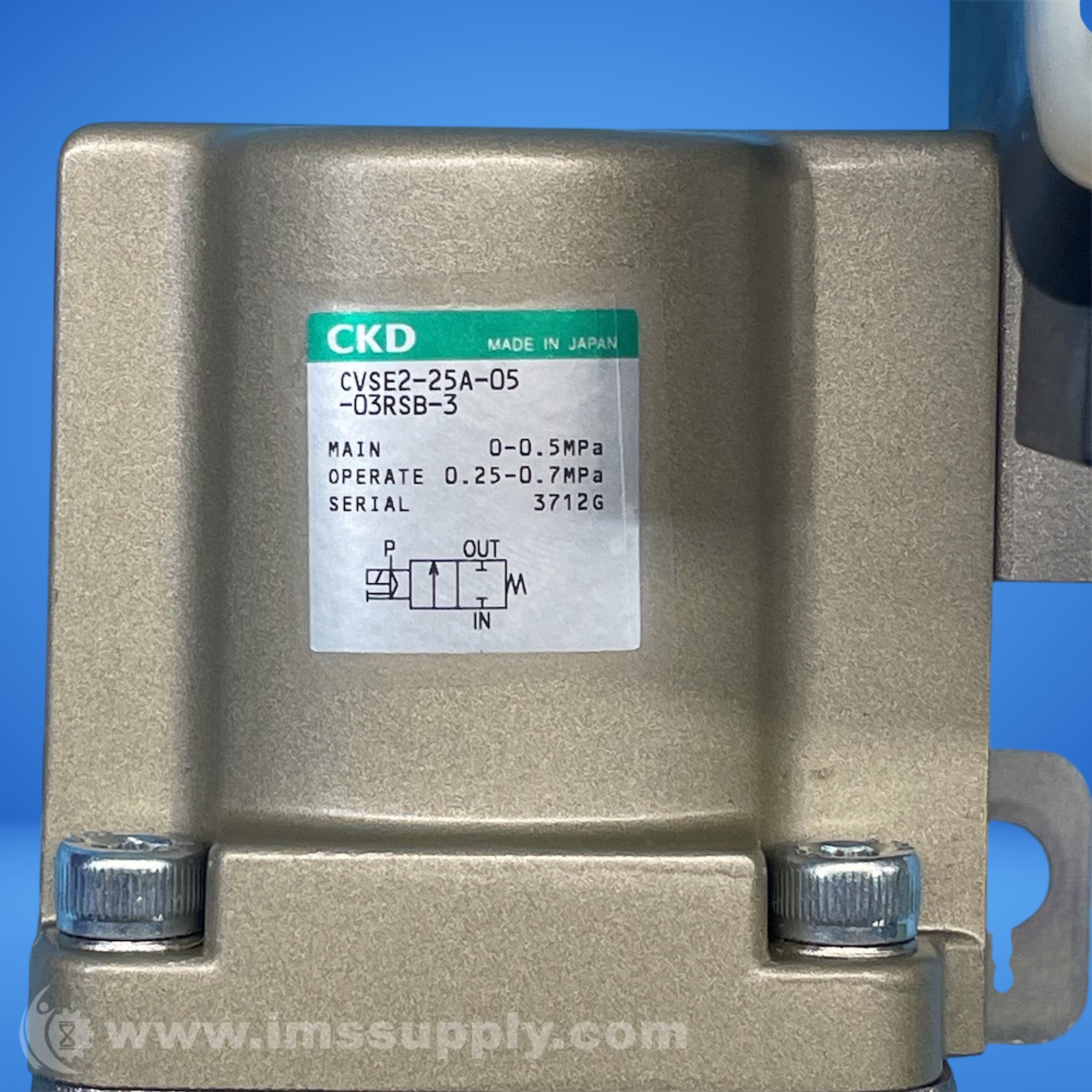 CKD CVSE2-25A-05-03RSB-3 Coolant Pneumatic Valve - IMS Supply