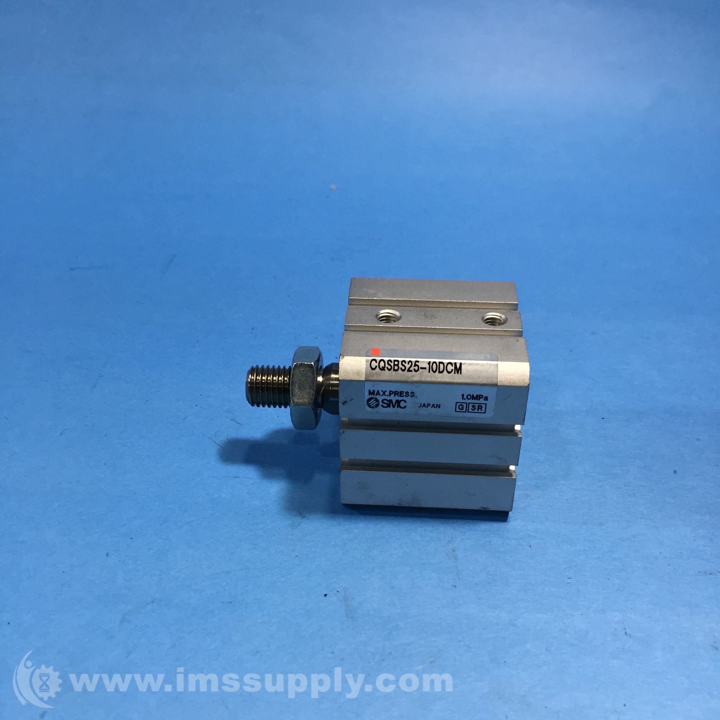 SMC CQSB25-10DCM Compact Cylinder, 25 mm Bore, 10 mm Stroke - IMS Supply