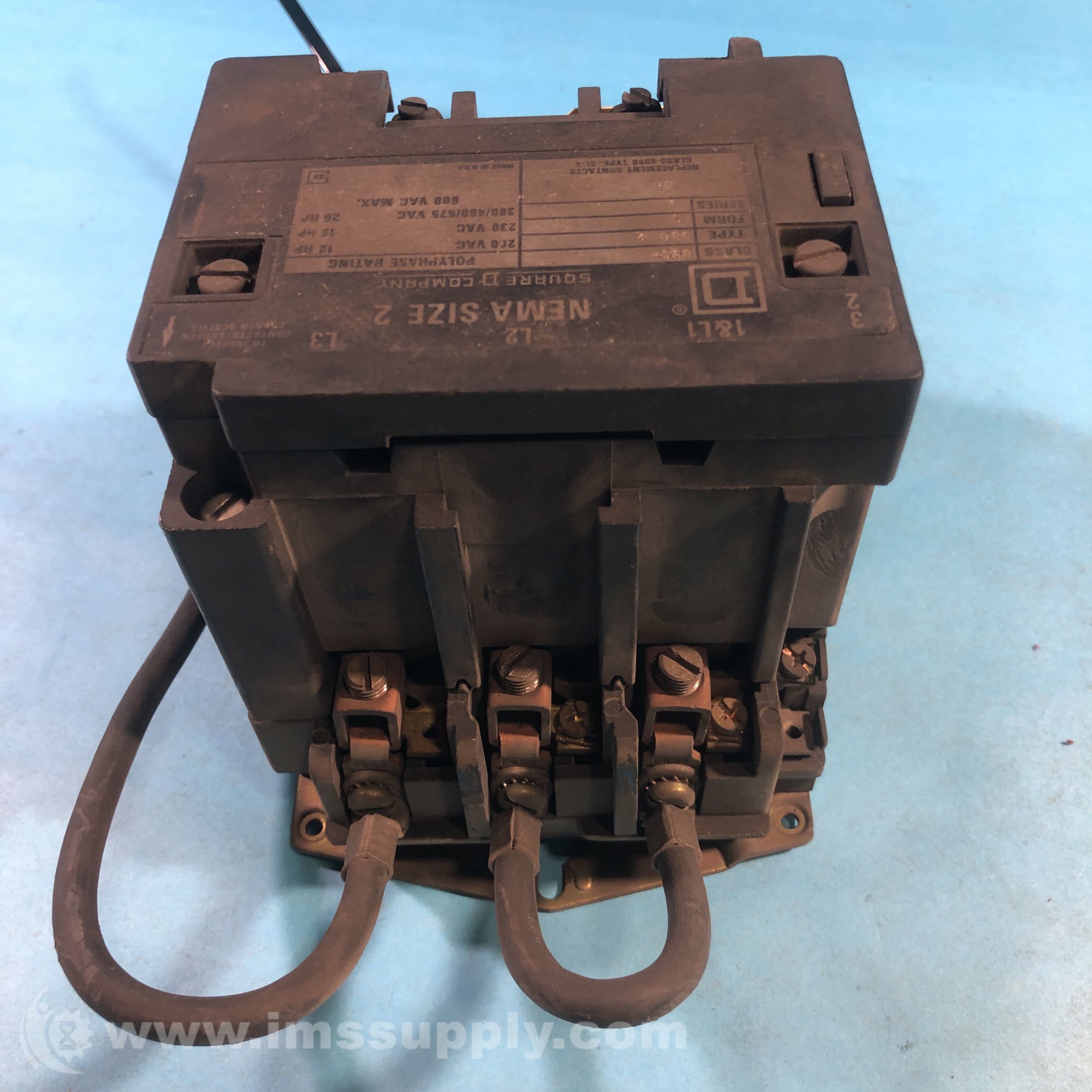 Square D 8502SDO2 Series A 3 Pole NEMA Contactor - IMS Supply