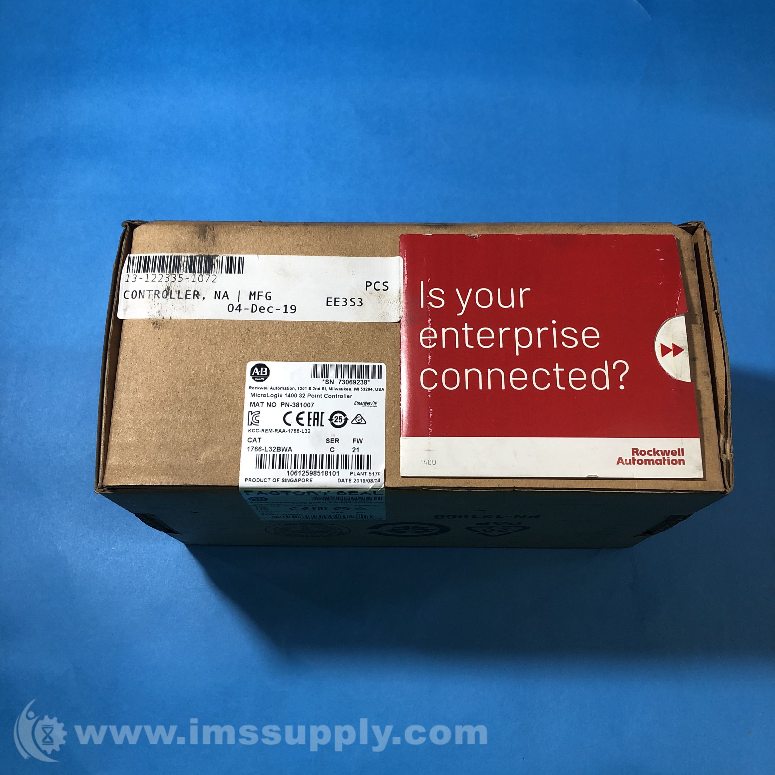 Allen Bradley 1766-L32BWA Micrologix 1400 Controller - IMS Supply