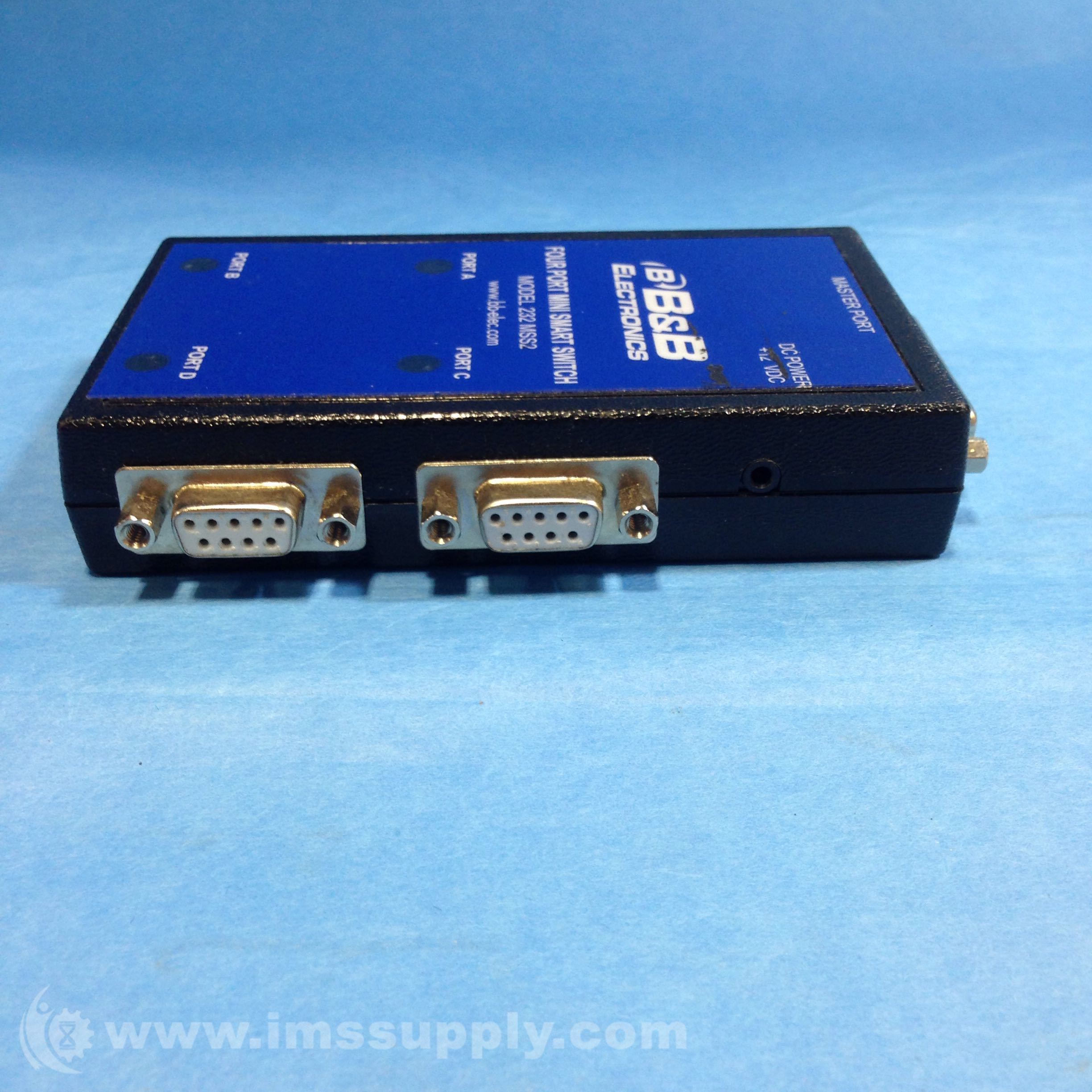 B&b Electronics Model 232 MSS2 Four Port Mini Smart Switch - IMS Supply